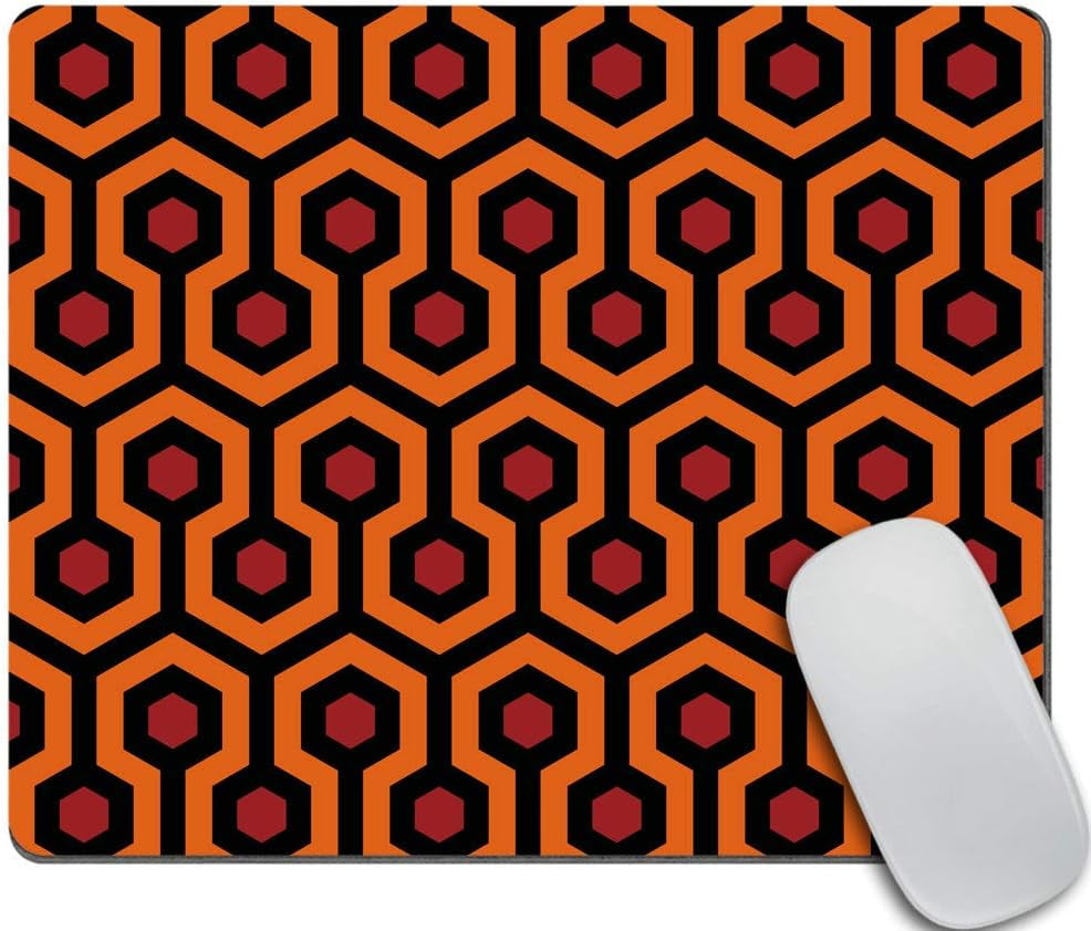The Shining Overlook Hotel Carpet Mouse Pad Customized Rectangle NonSlip Rubber Base, Unique ...