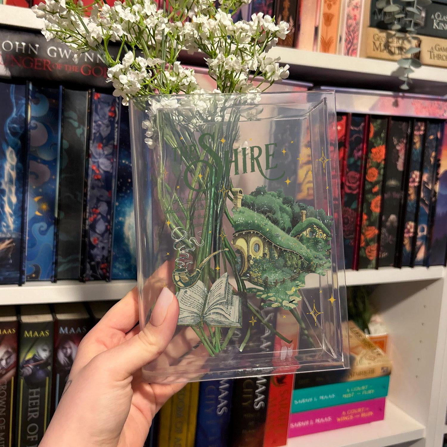 The Shire Lordd of the Ringsa Acrylic Book Vase, Hobbiton Book Shaped ...