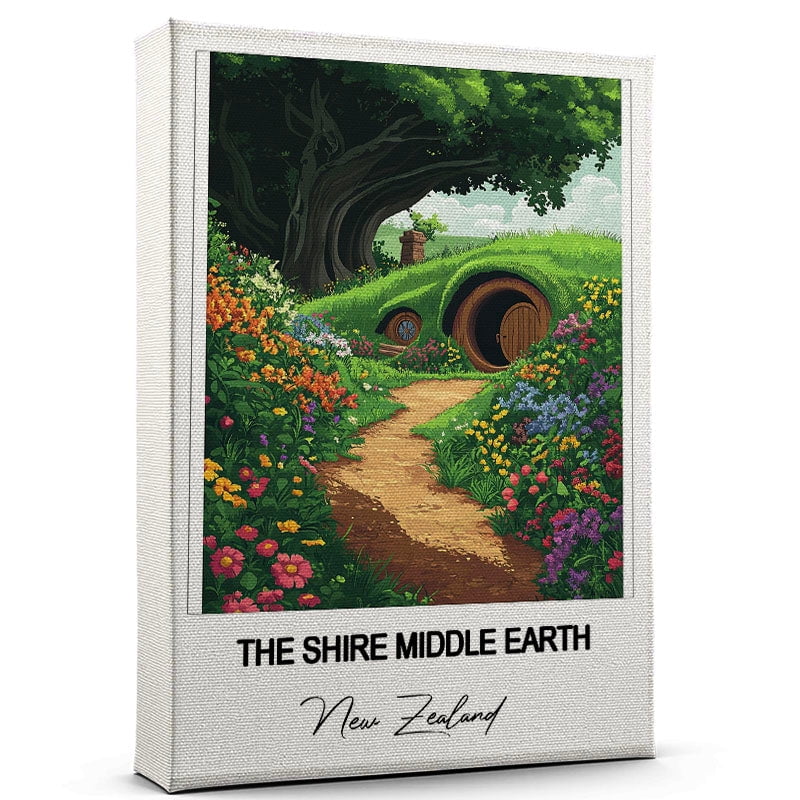 The Shire Middle Earth Travel Wall Art – New Zealand Canvas – Travel ...