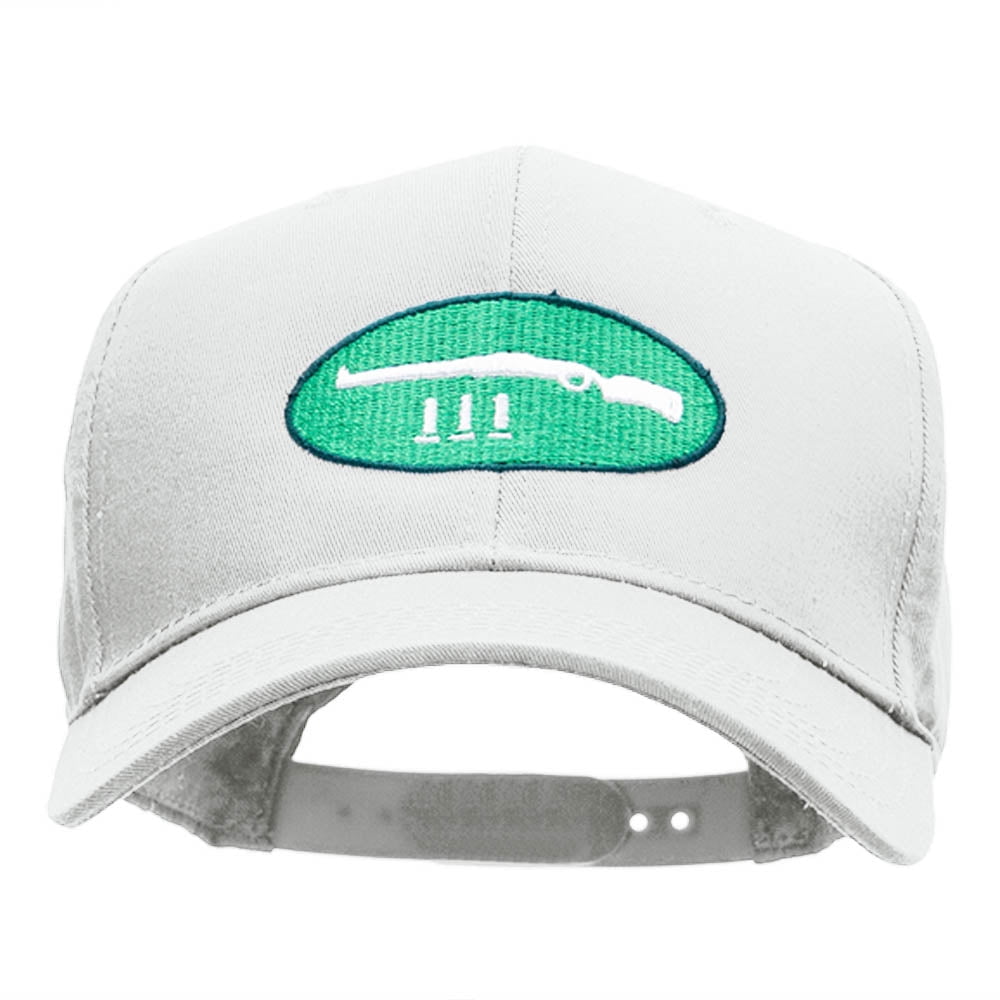 The Shotgun Embroidered Cotton Twill Pro Style Cap - White OSFM ...
