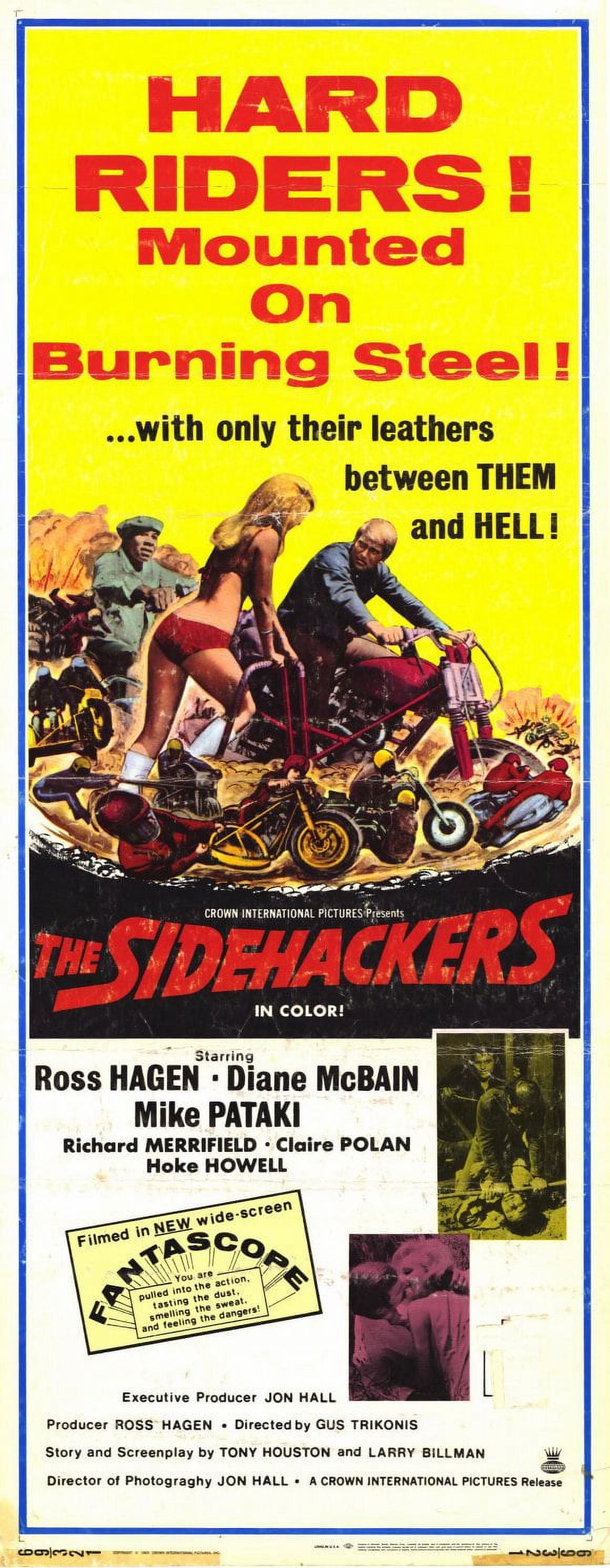 The Sidehackers - movie POSTER (Insert Style A) (14" x 36") (1969 ...