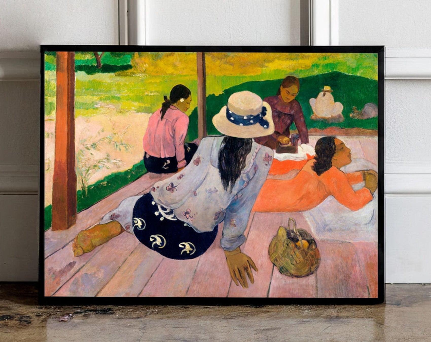 The Siesta (1892) by Paul Gauguin print, Paul Gauguin poster, Paul ...
