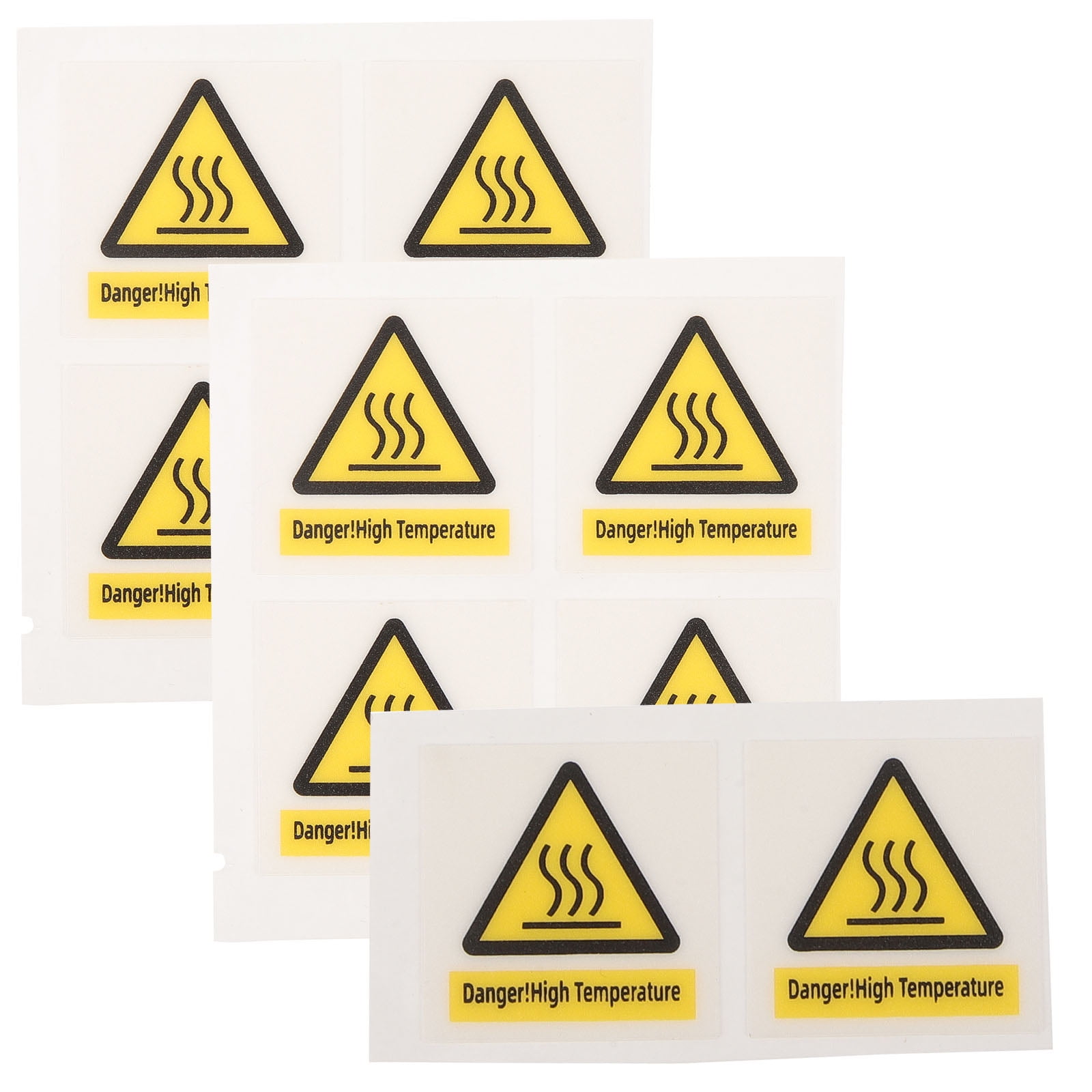 The Sign Equipment Labels Caution Hot Surface High Temperature Warning ...