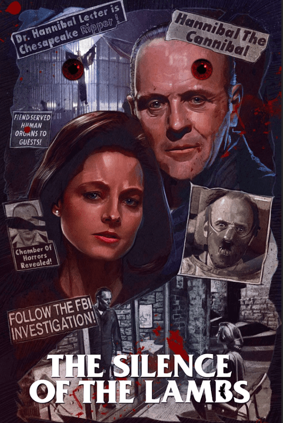 The Silence of the Lambs 1991 Movie Poster 24x36 - Thriller Horror ...