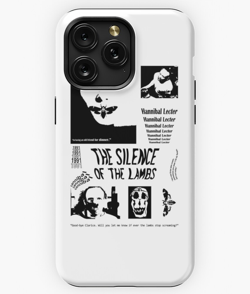 The Silence of the Lambs Horror Art G2282 Phone Case for iPhone17 16 15 ...