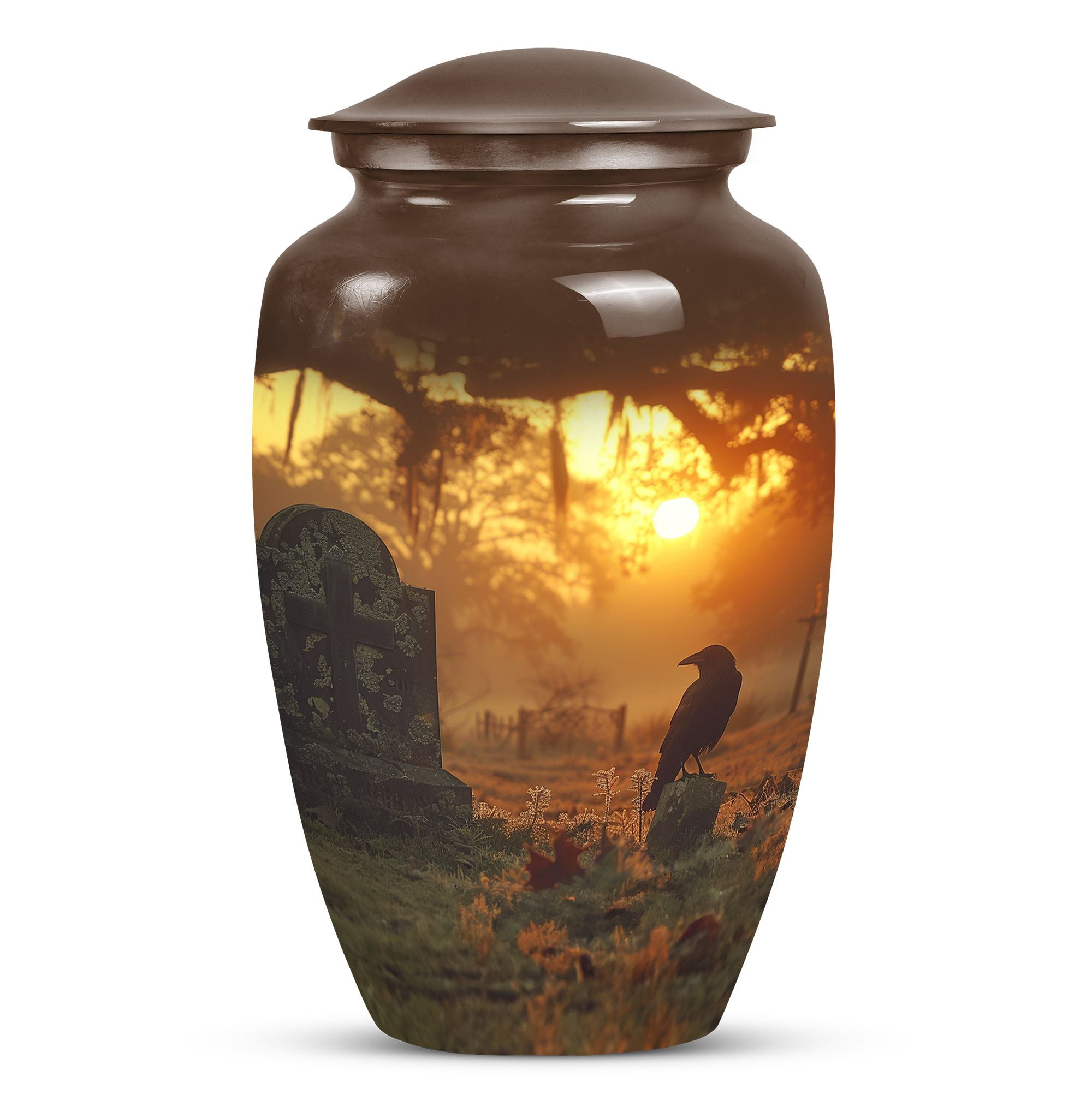 The Silent Sentinel - Sophisticated Large Urn for Human Ashes - Elegant ...