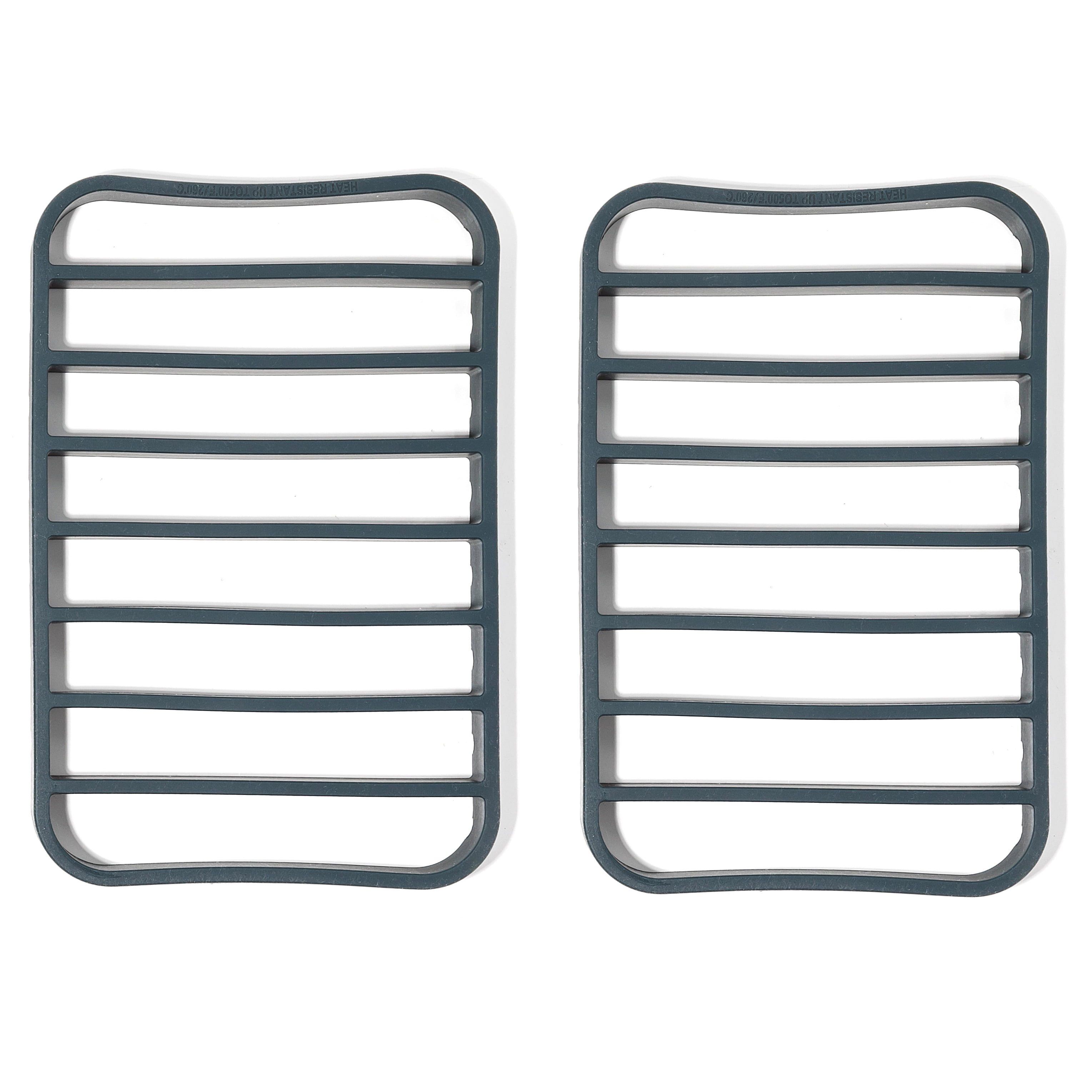 Silicone Kitchen Non-Stick Roasting Cooling Rack Set for Oven, BPA Free ...