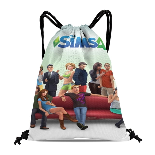 The Sim Drawstring Backpack Bag Party Favors Goodies Merch Gym ...