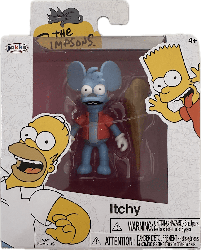 The Simpsons 2.5 inch Scaled Collectible Itchy Action Figure with ...