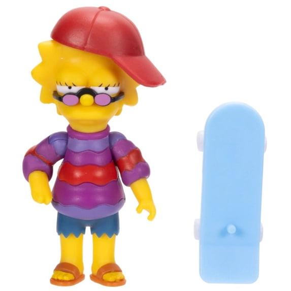 The Simpsons Wave 6 Cool Lisa with Skateboard Mini Figure - Walmart.com