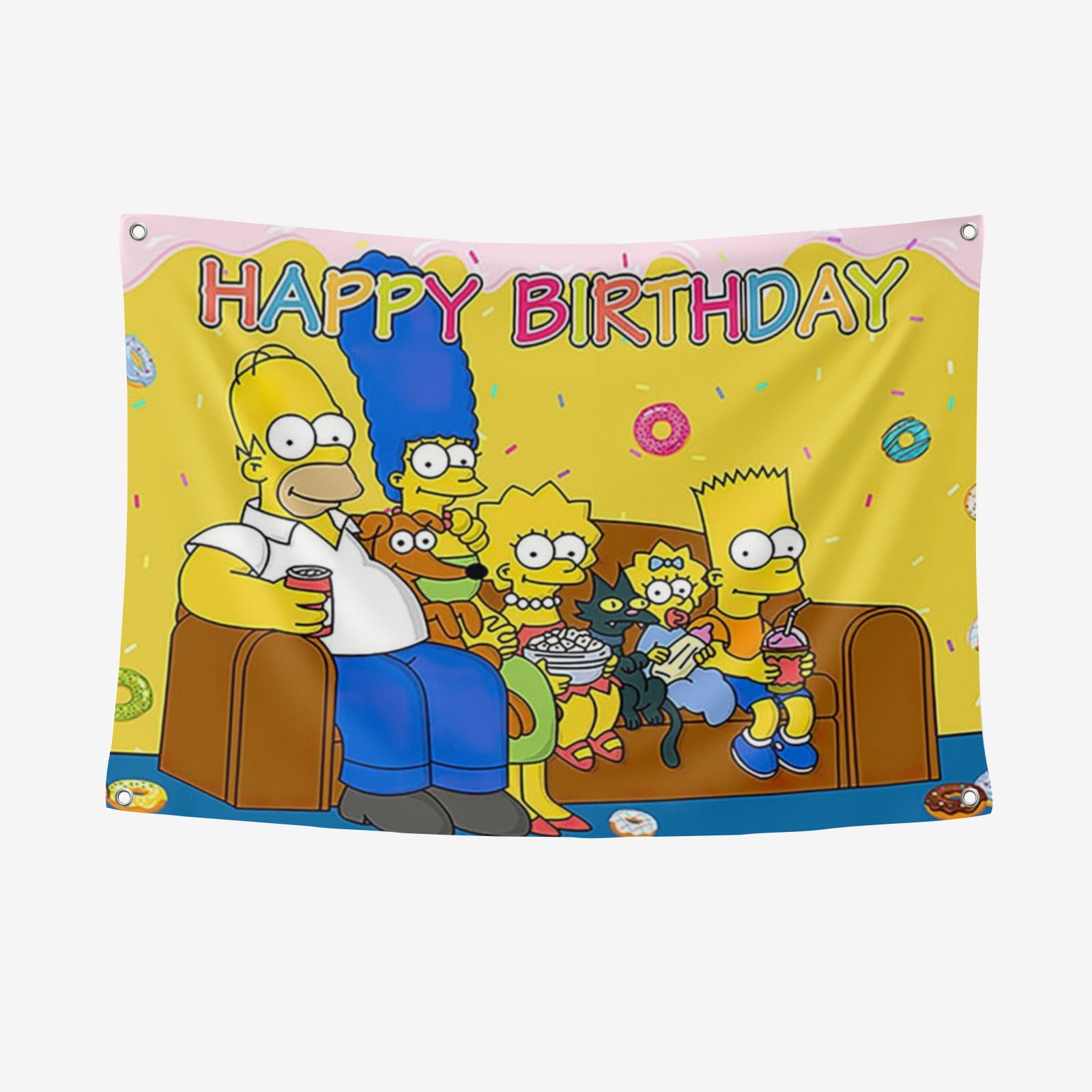 The Simpsons 3.28*4.92FT/100*150CM Banner Background Backdrop - Walmart.com