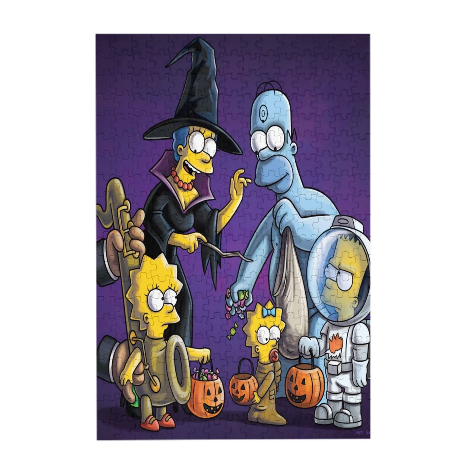 The Simpsons 300 Pieces Wooden Jigsaw Puzzle ,The Simpsons Jigsaw ...