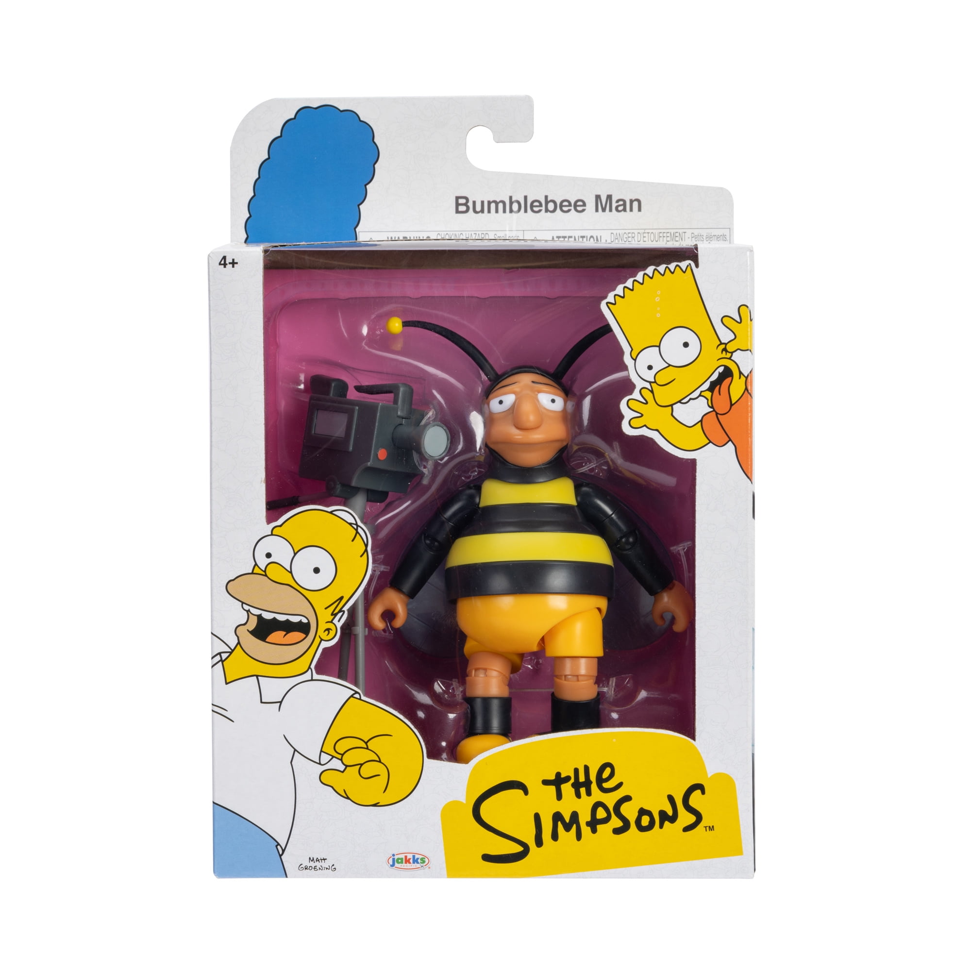 JAKKS Pacific Bumblebee Man Action Figure - The Simpsons Toy - Walmart.com