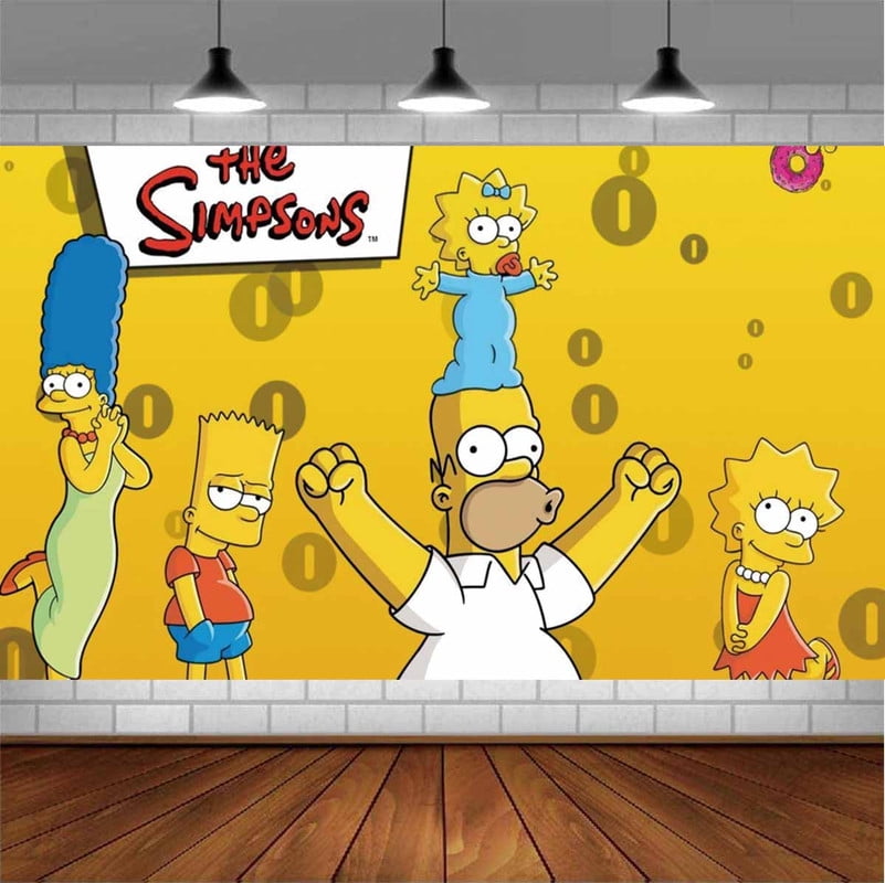 The Simpsons Backdrop Banner Party Supplies Poster Movie Theme ...