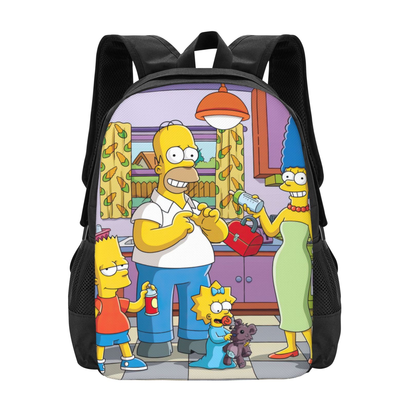 The Simpsons Backpack For School Anime Bookbag Lightweight School Bags ...
