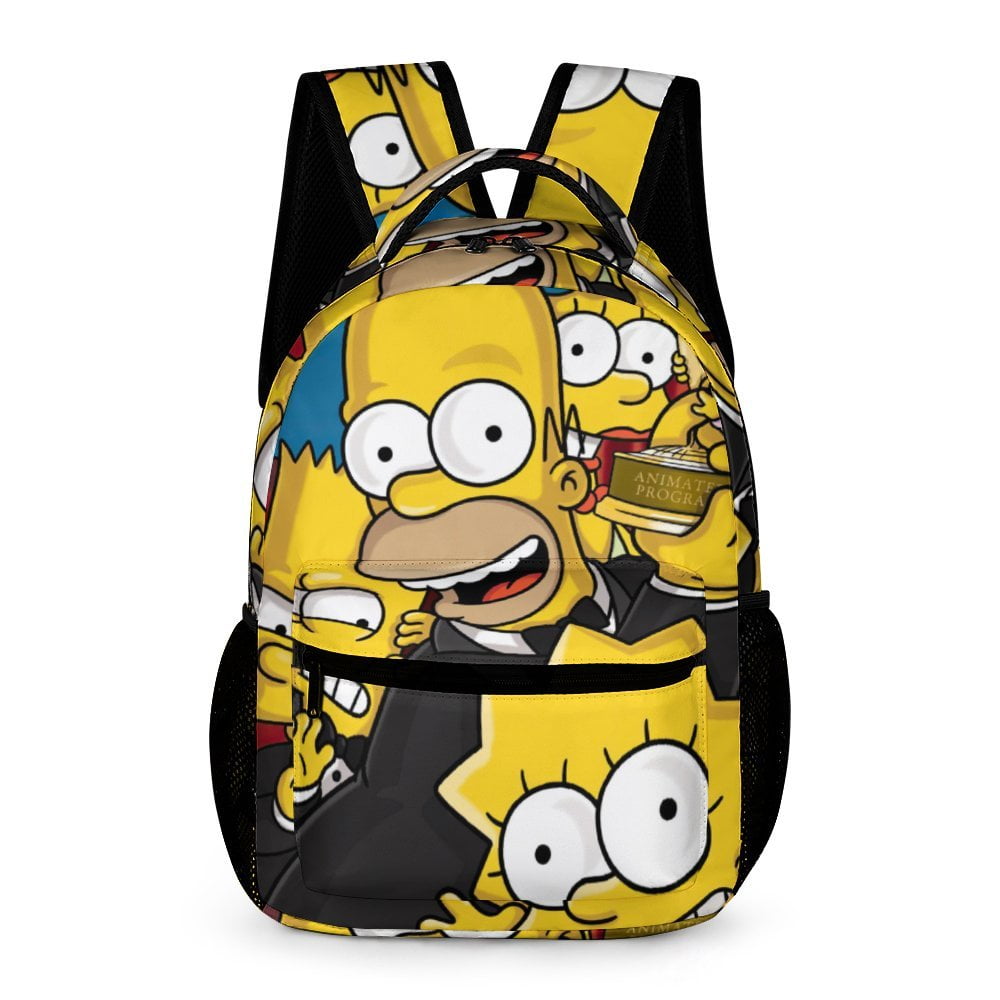 The Simpsons Backpack for Boys Girls Kids, Lightweight School Book Bag ...