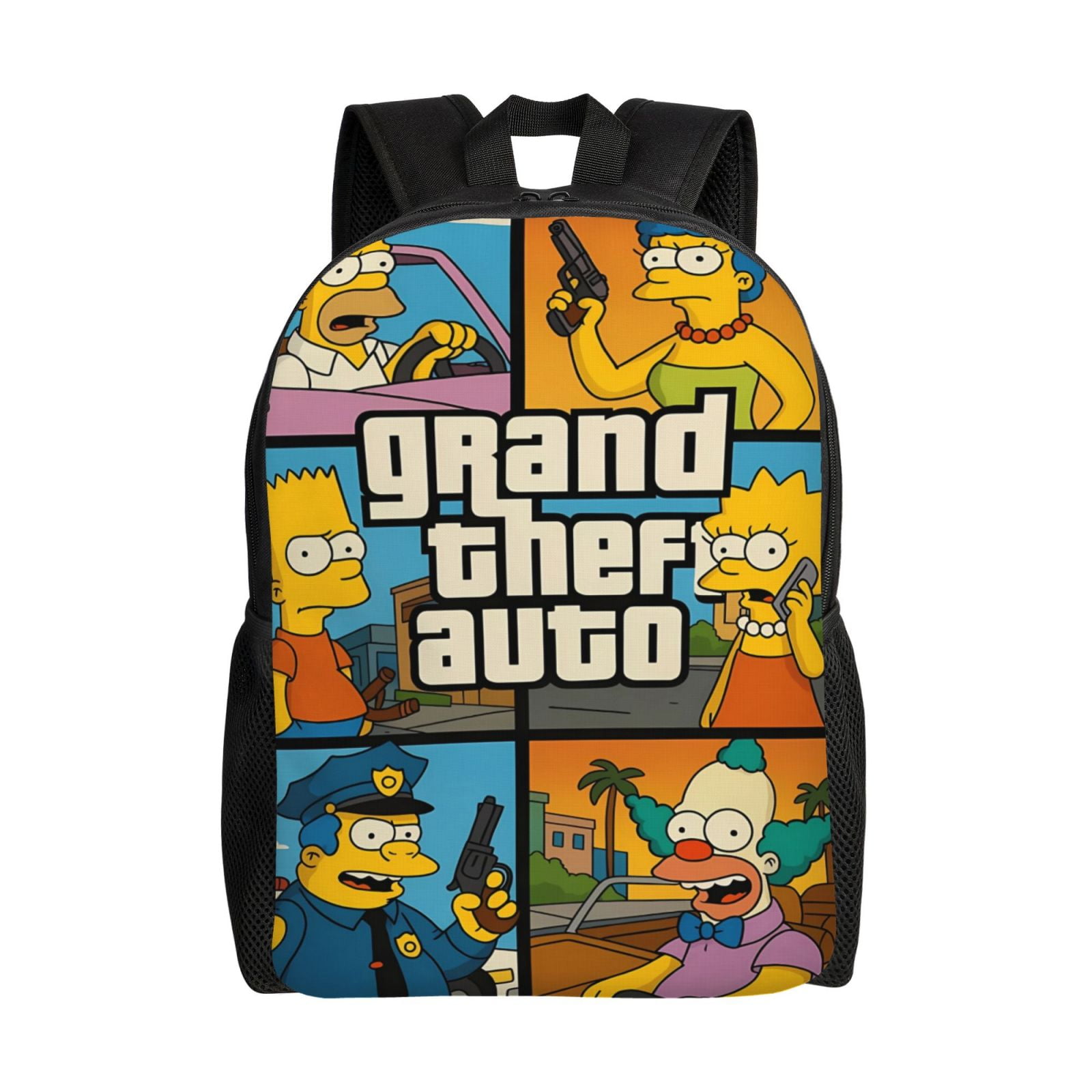 The Simpsons Backpack Basics Backpack for School, Study, Travel ...