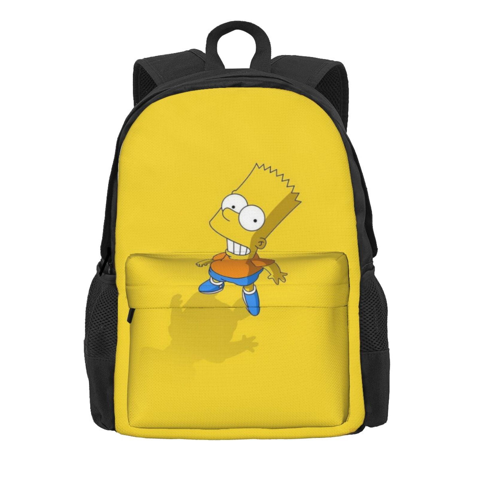 The Simpsons Bart Backpack Adjustable Daypack Large Capacity School Bag Bookbag Satchel ...