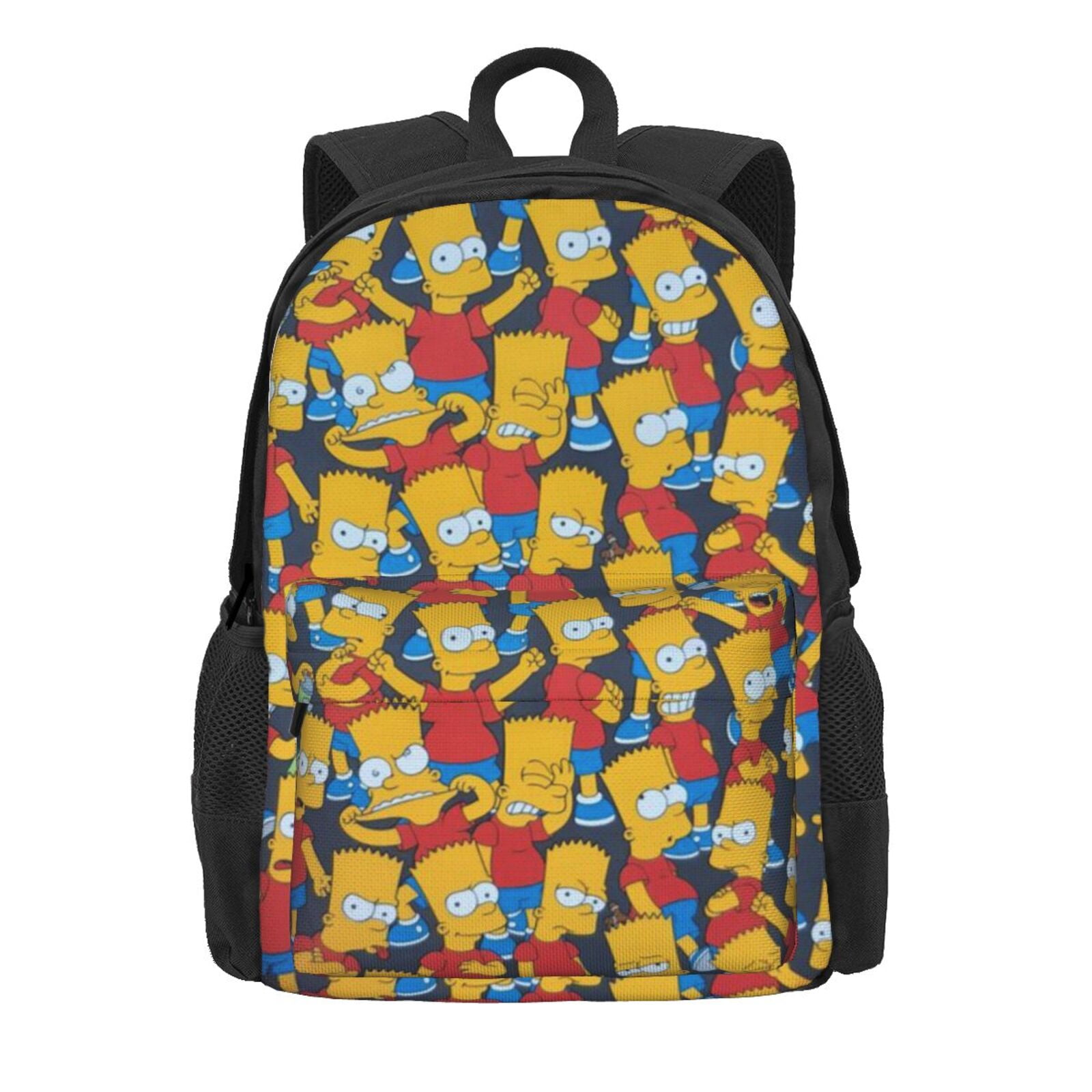 The Simpsons Bart Backpack Lightweight Daypack Large Capacity School Bag Bookbag Satchel ...