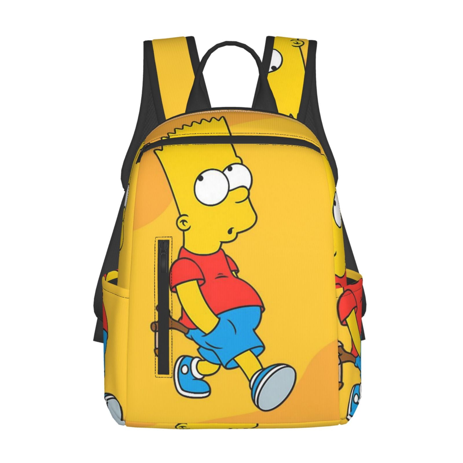 The Simpsons Bart Cartoon Backpack Lightweight Shoulders Daypack School ...