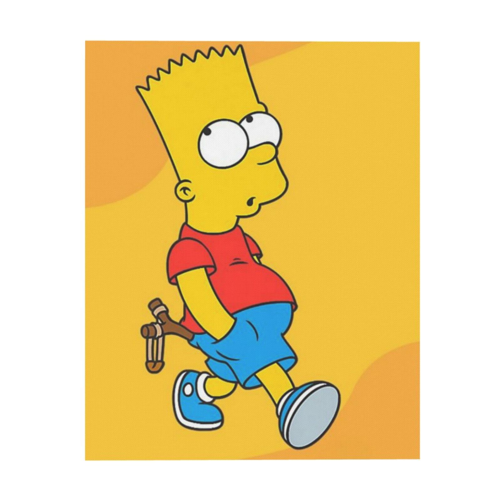 The Simpsons Bart Cartoon Canvas Decorative Poster Art Picture Painting ...