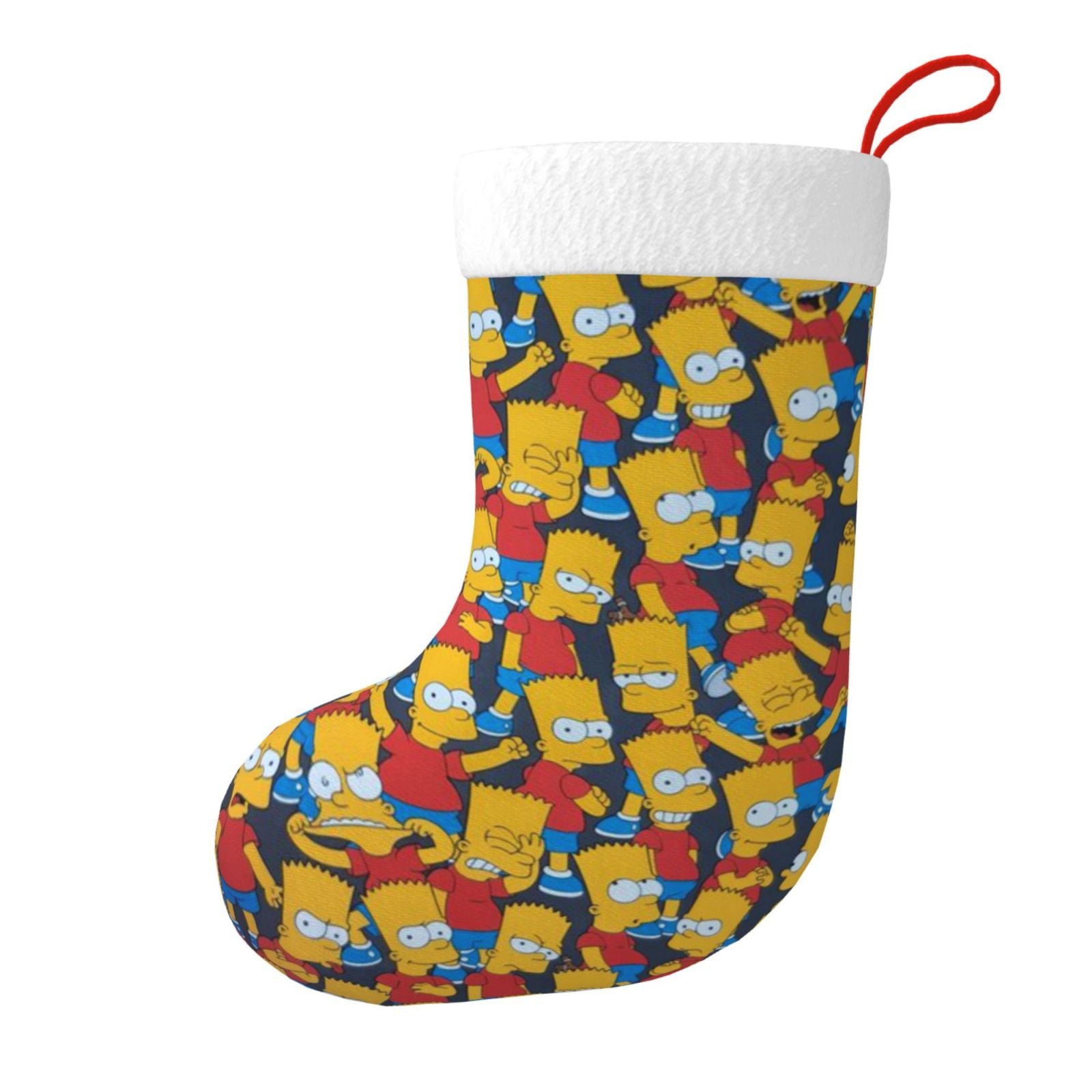 The Simpsons Bart Christmas Stocking Fireplace Hanging Stocking ...