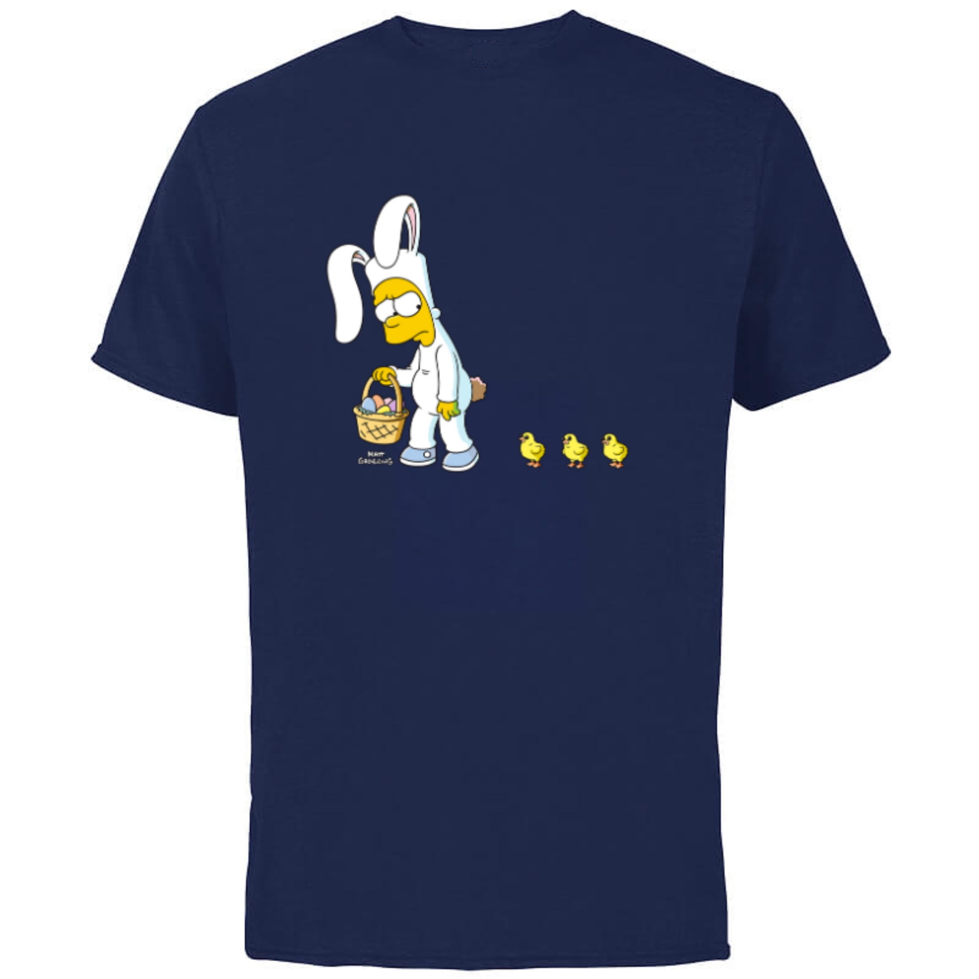 The Simpsons Bart Easter Egg Bunny - Short Sleeve Cotton T-Shirt for ...