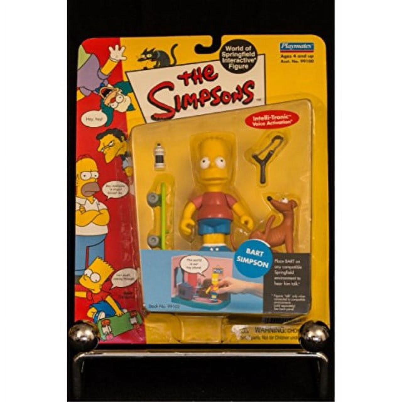 The Simpsons Bart Intelli-Tronic Playmates World of Springfield Action ...