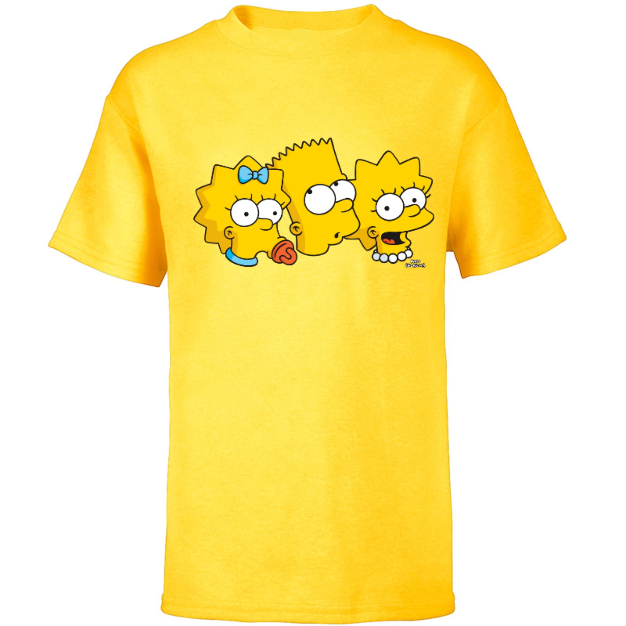 The Simpsons Bart Lisa Maggie - Short Sleeve T-Shirt for Kids ...