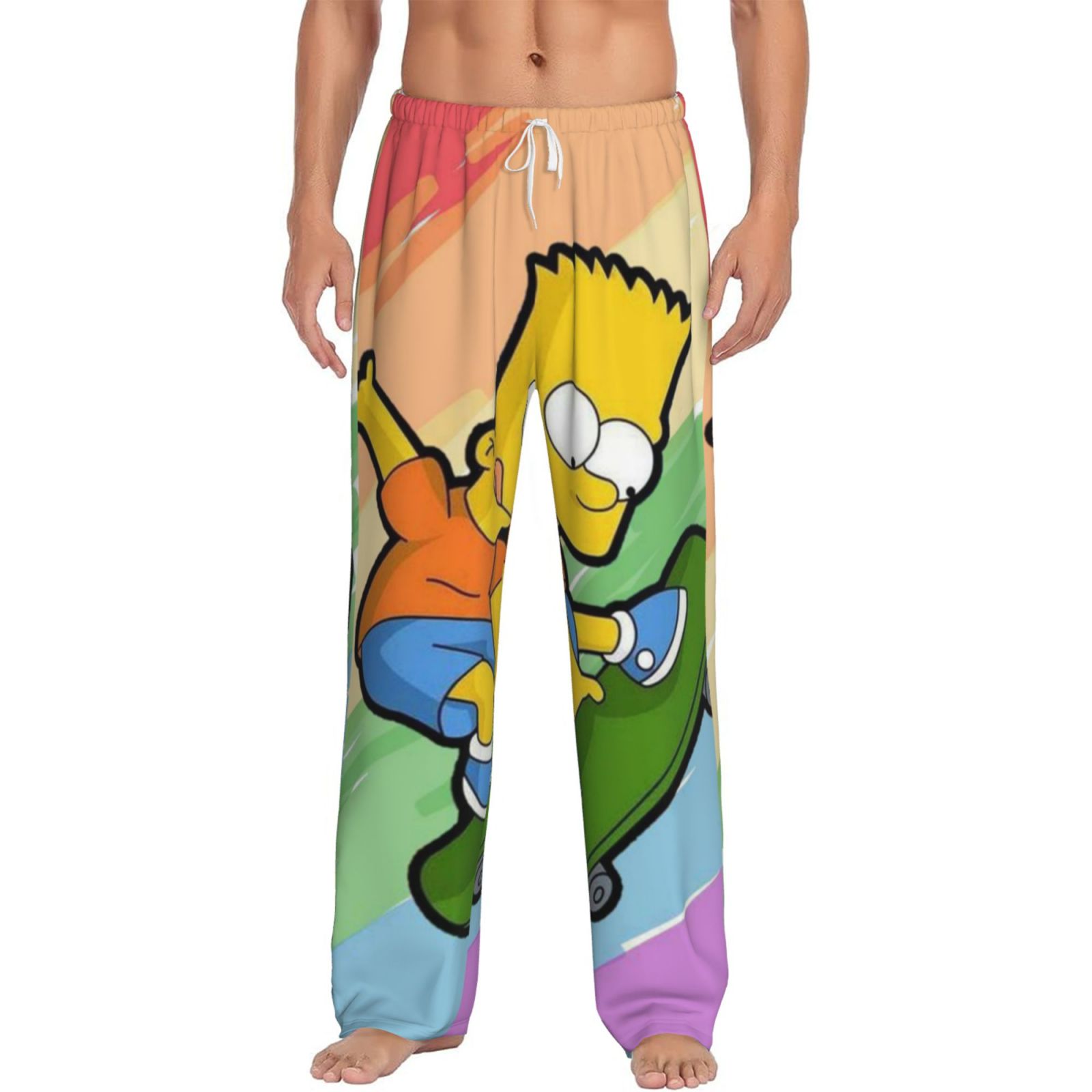 The Simpsons Bart Men's Pajama Pants Lounge Fashion Cozy Daily ...