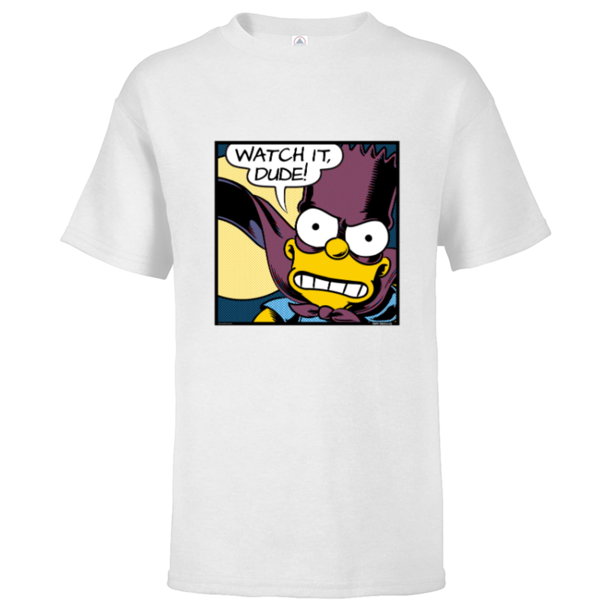 The Simpsons Bart Simpson Bartman Super Hero Watch It Dude- Short ...