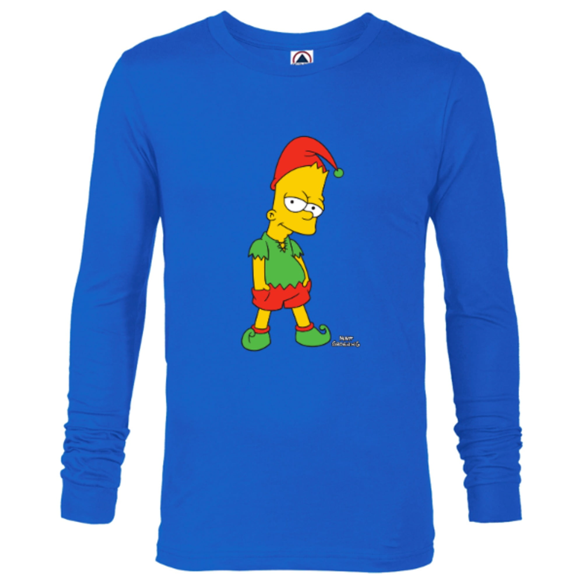 The Simpsons Bart Simpson Elf Bart Holiday - Long Sleeve T-Shirt for ...