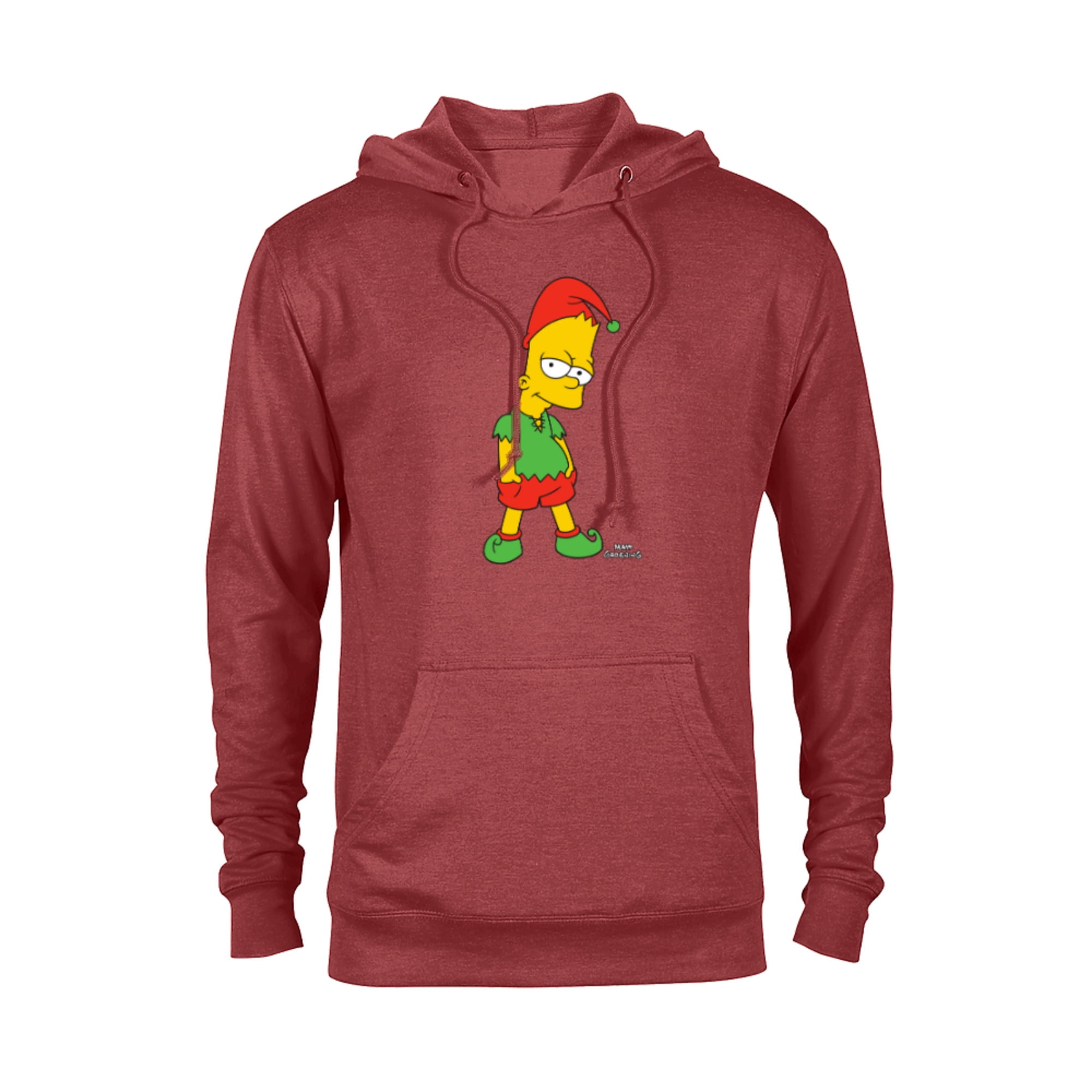 The Simpsons Bart Simpson Elf Bart Holiday - Pullover Hoodie for Adults ...
