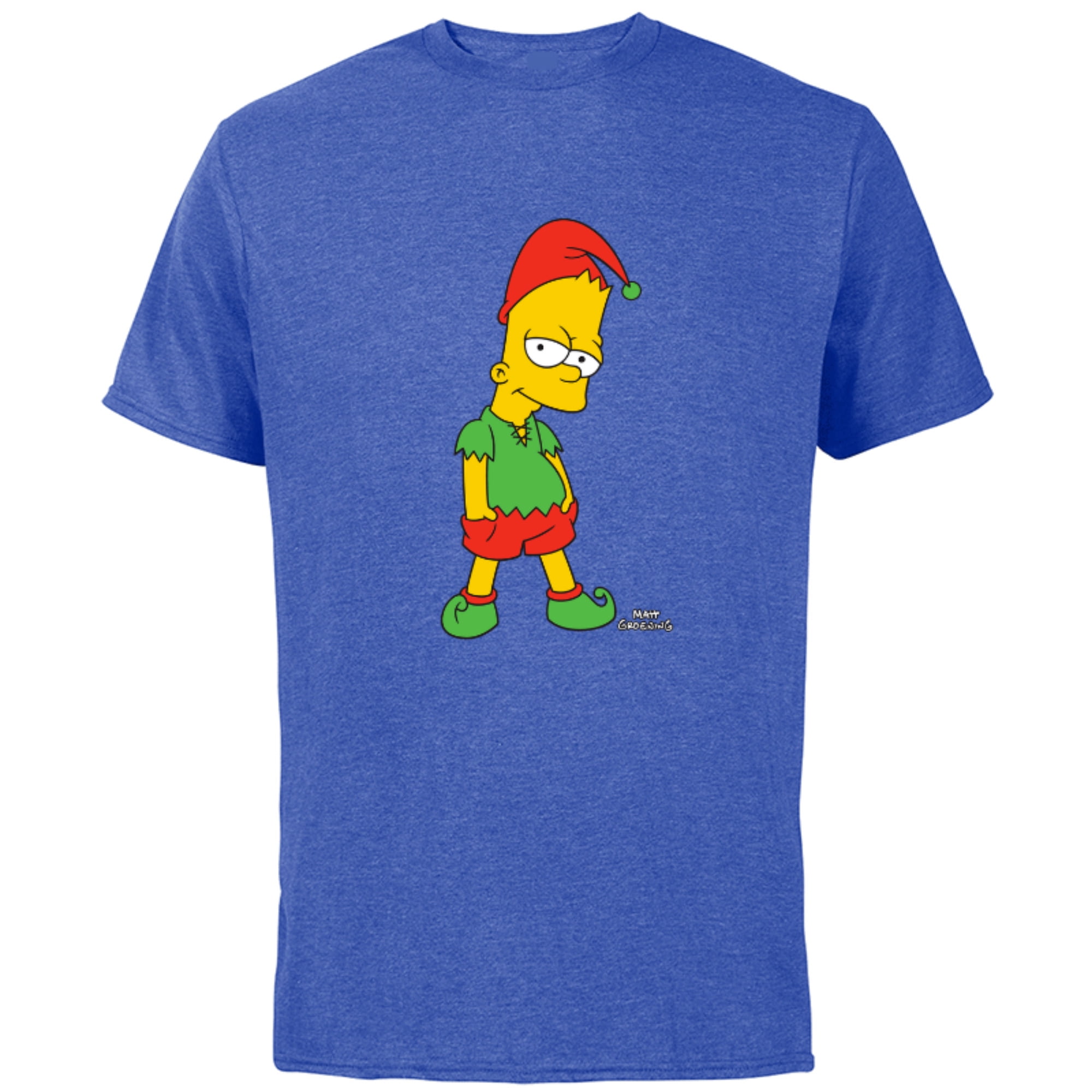 The Simpsons Bart Simpson Elf Bart Holiday - Short Sleeve Cotton T ...