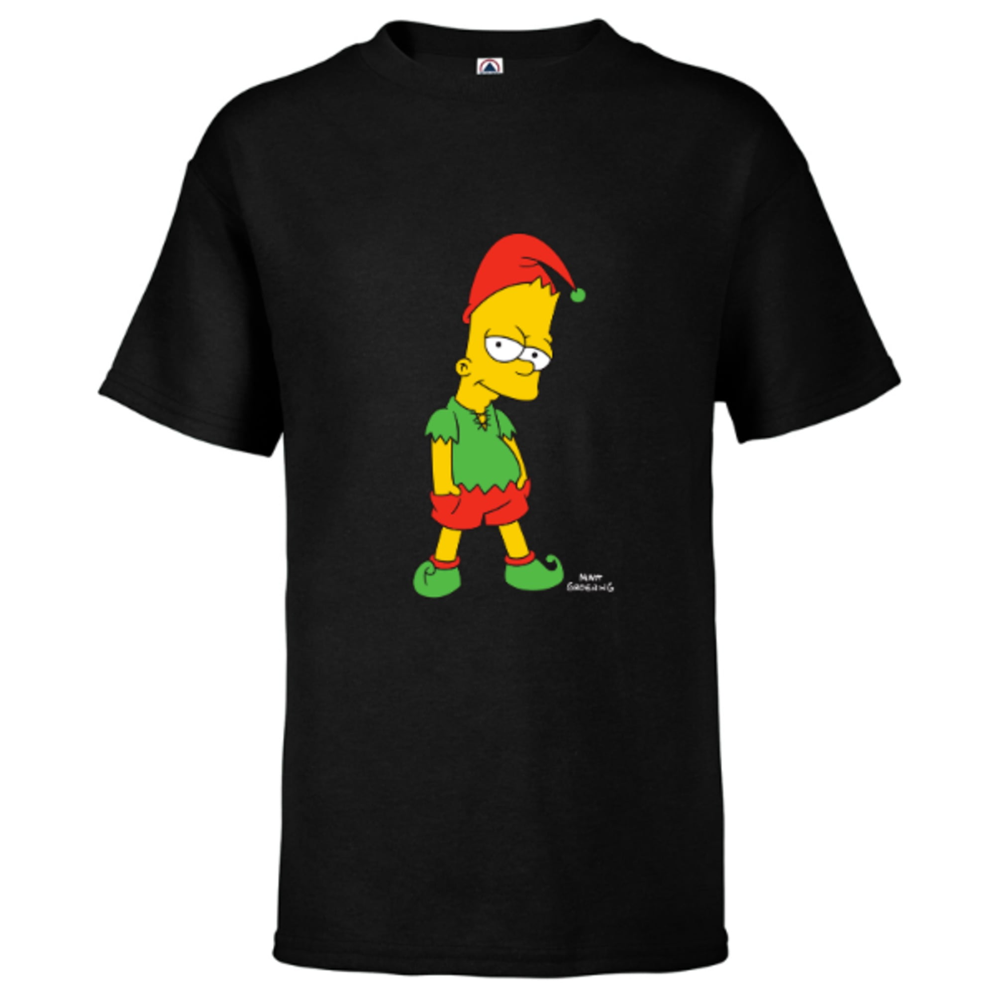 The Simpsons Bart Simpson Elf Bart Holiday - Short Sleeve T-Shirt for ...