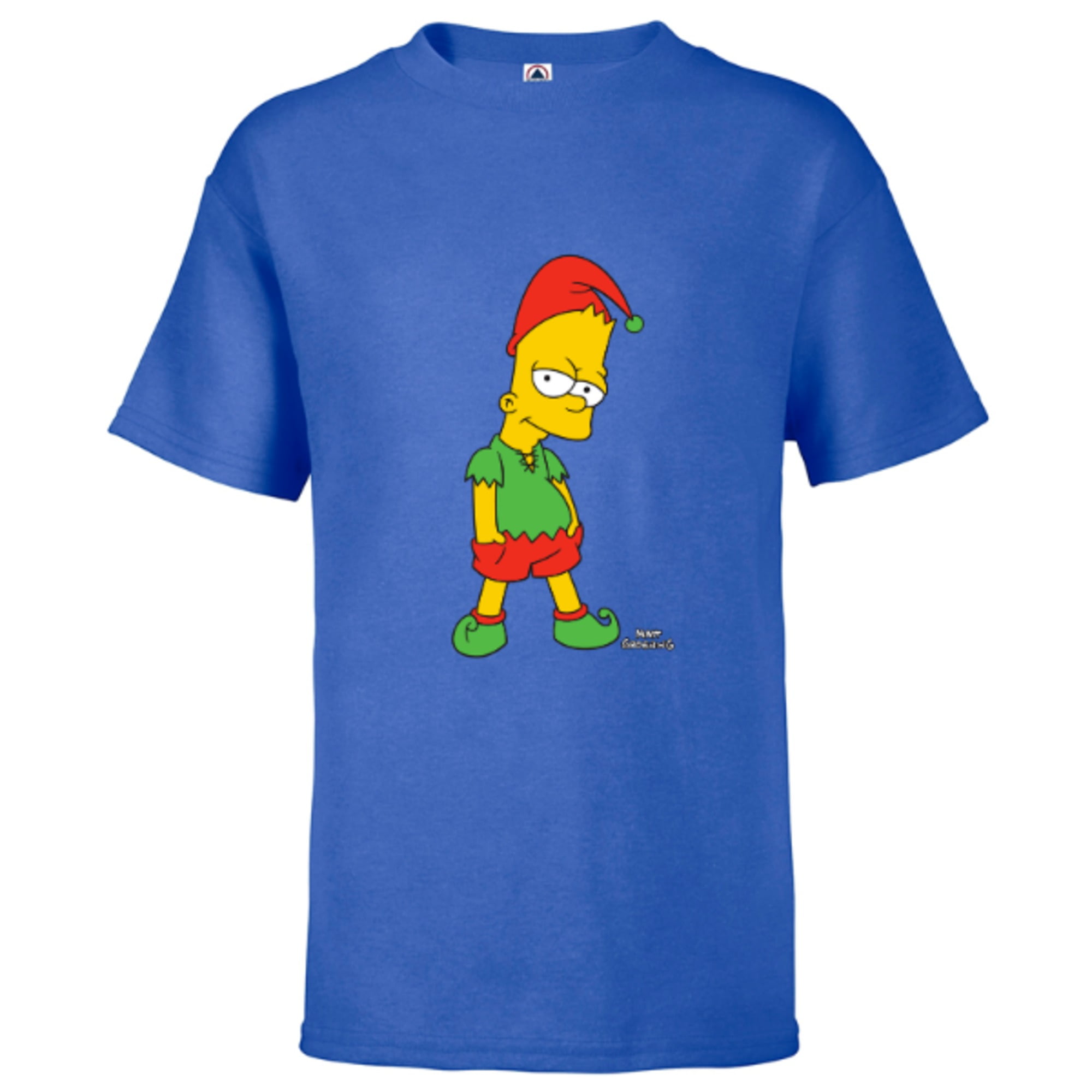 The Simpsons Bart Simpson Elf Bart Holiday - Short Sleeve T-Shirt for ...