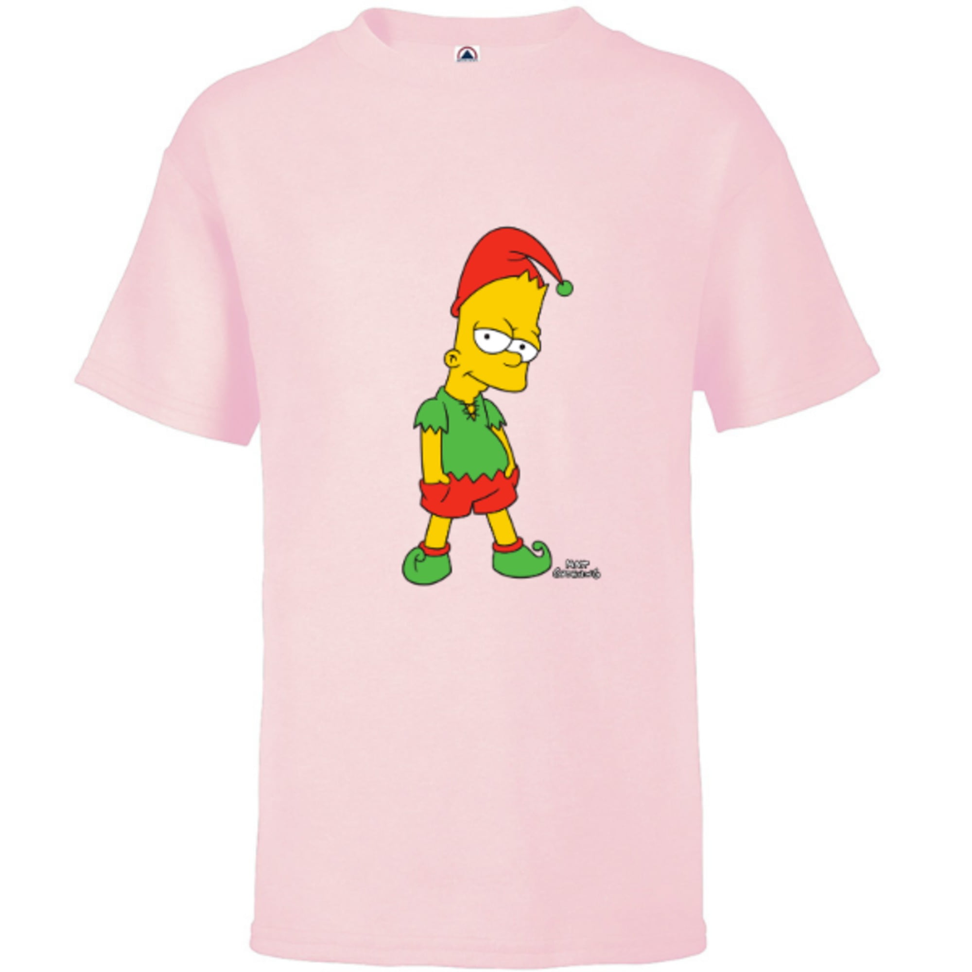 The Simpsons Bart Simpson Elf Bart Holiday - Short Sleeve T-Shirt for ...