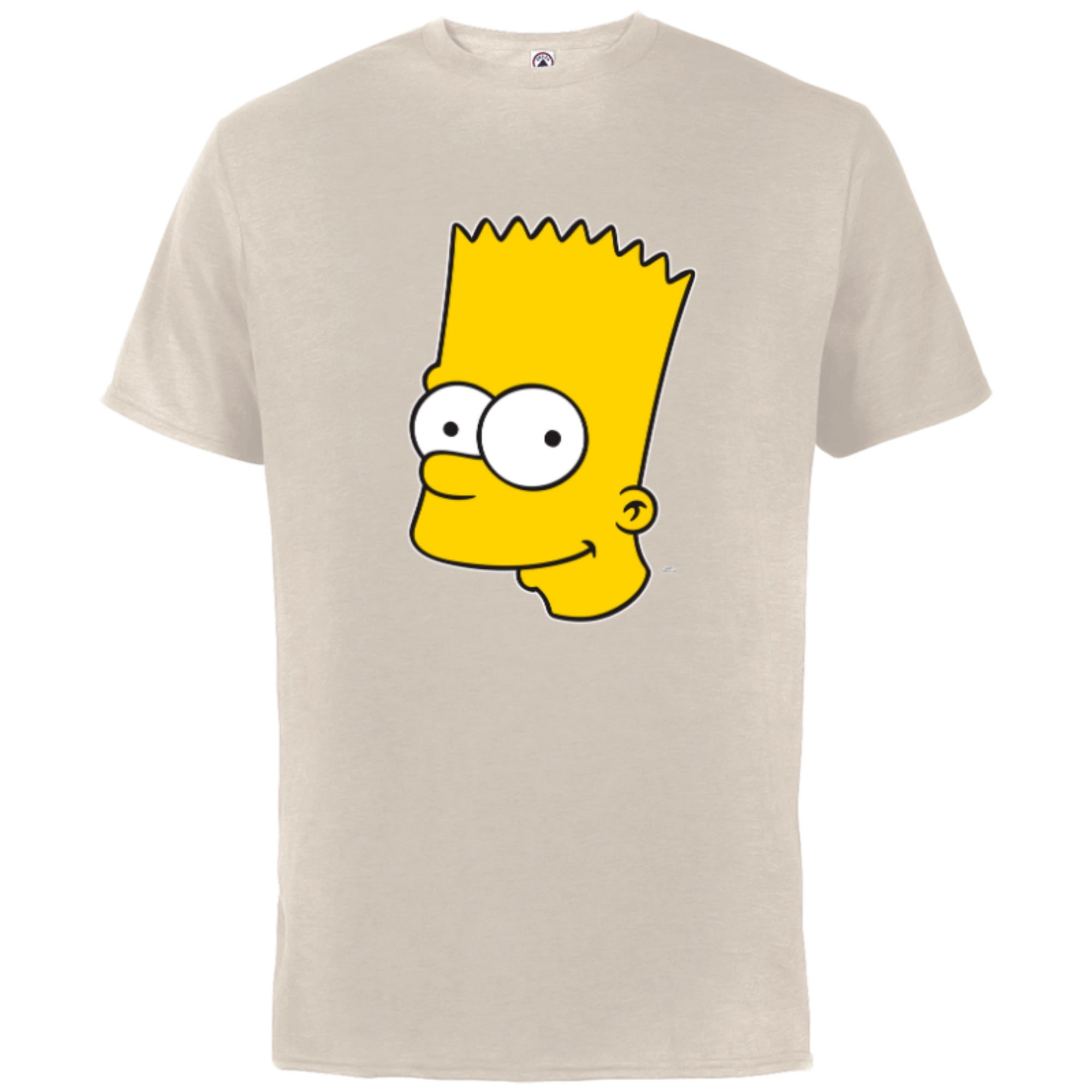 The Simpsons Bart Simpson Face - Short Sleeve Cotton T-Shirt for Adults ...