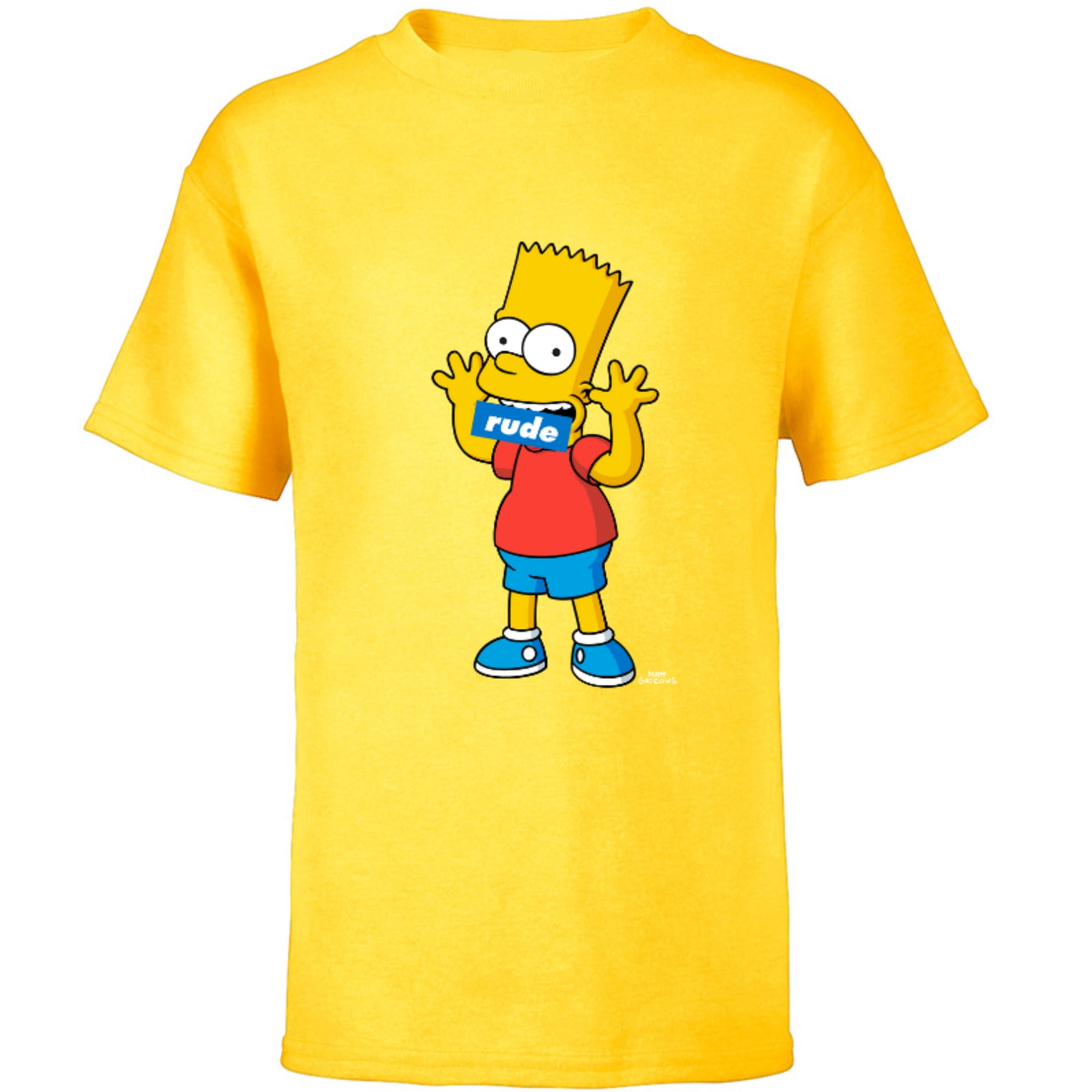 The Simpsons Bart Simpson Rude Mouth - Short Sleeve T-Shirt for Kids ...