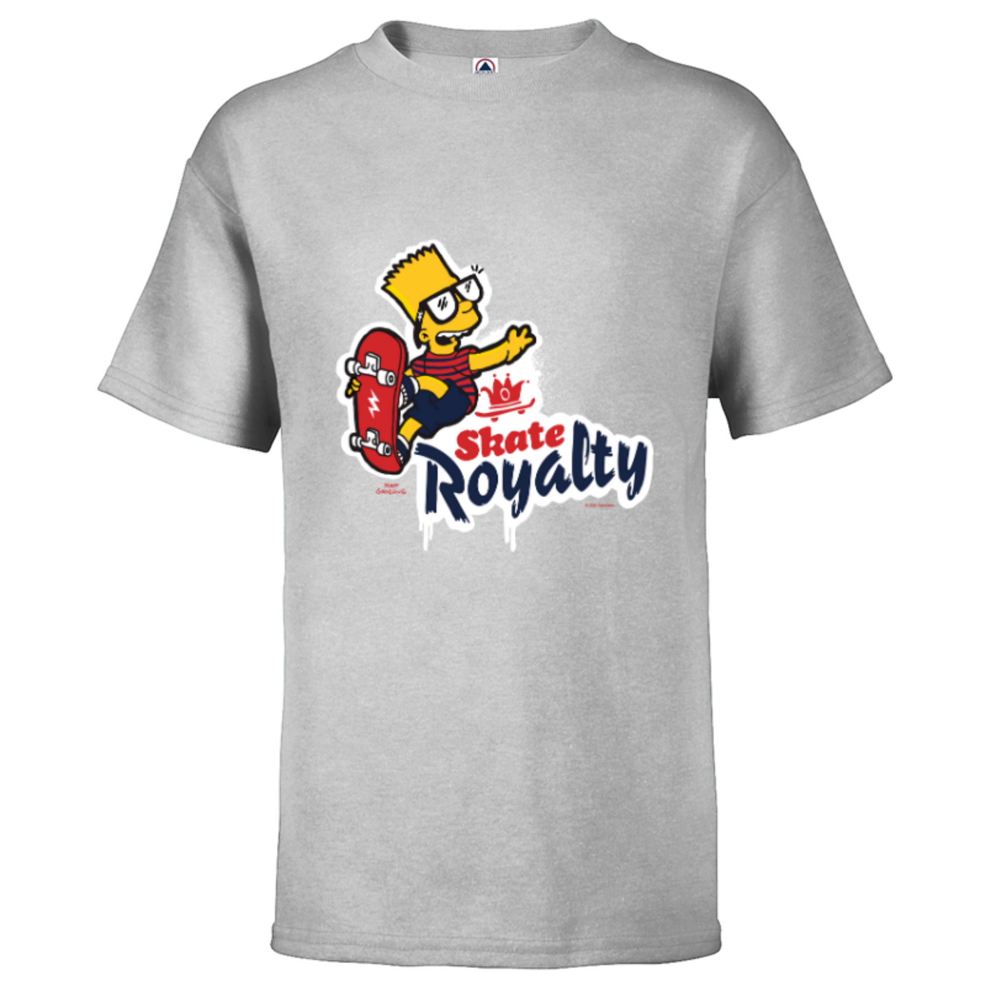 The Simpsons Bart Simpson Skate Royalty - Short Sleeve T-Shirt for Kids ...