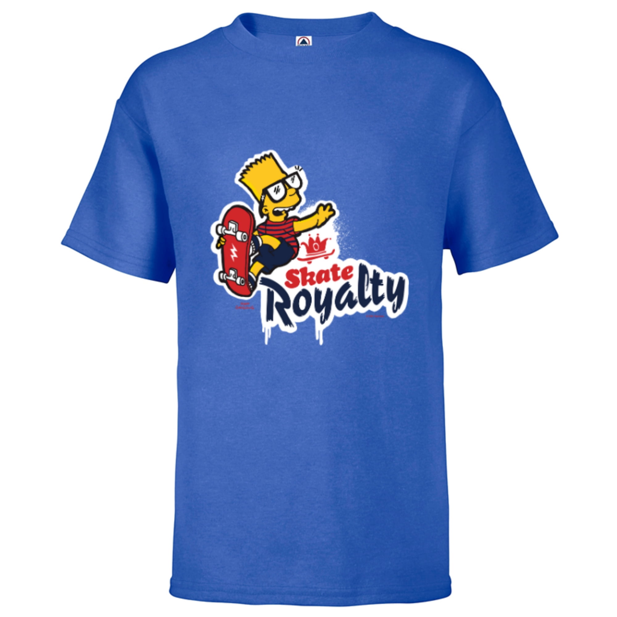 The Simpsons Bart Simpson Skate Royalty - Short Sleeve T-Shirt for Kids ...