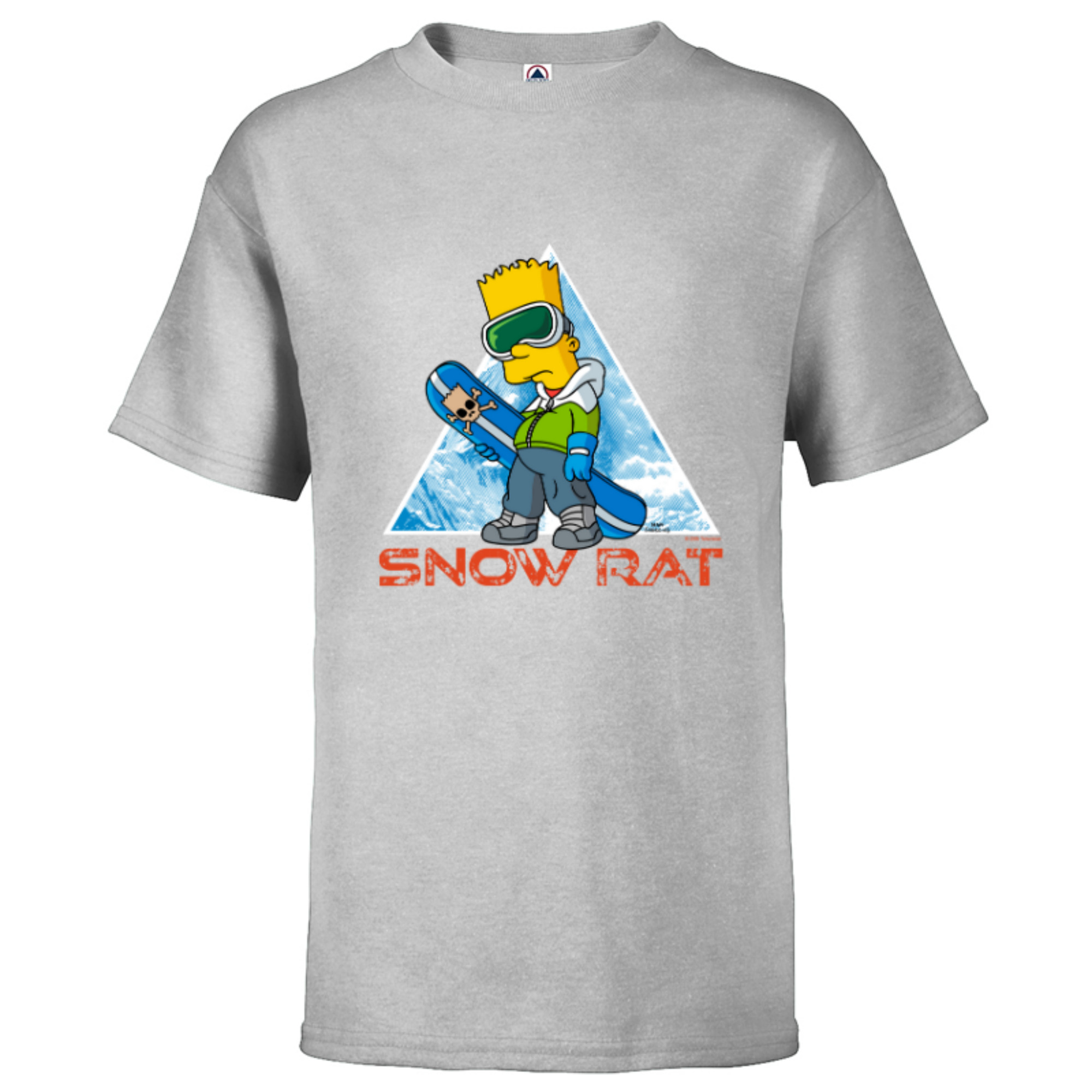 The Simpsons Bart Simpson Snowboarding Snow Rat - Short Sleeve T-Shirt ...