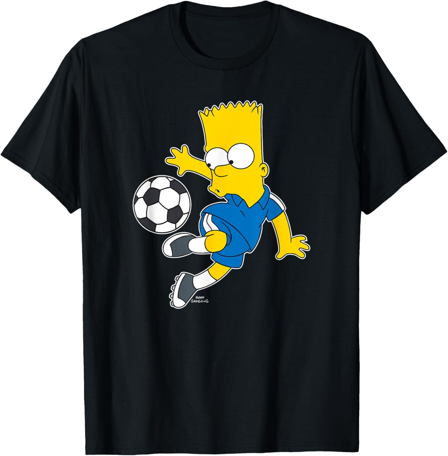 The Simpsons Bart Simpson Soccer Ball Kick Up T-Shirt, Summer ...