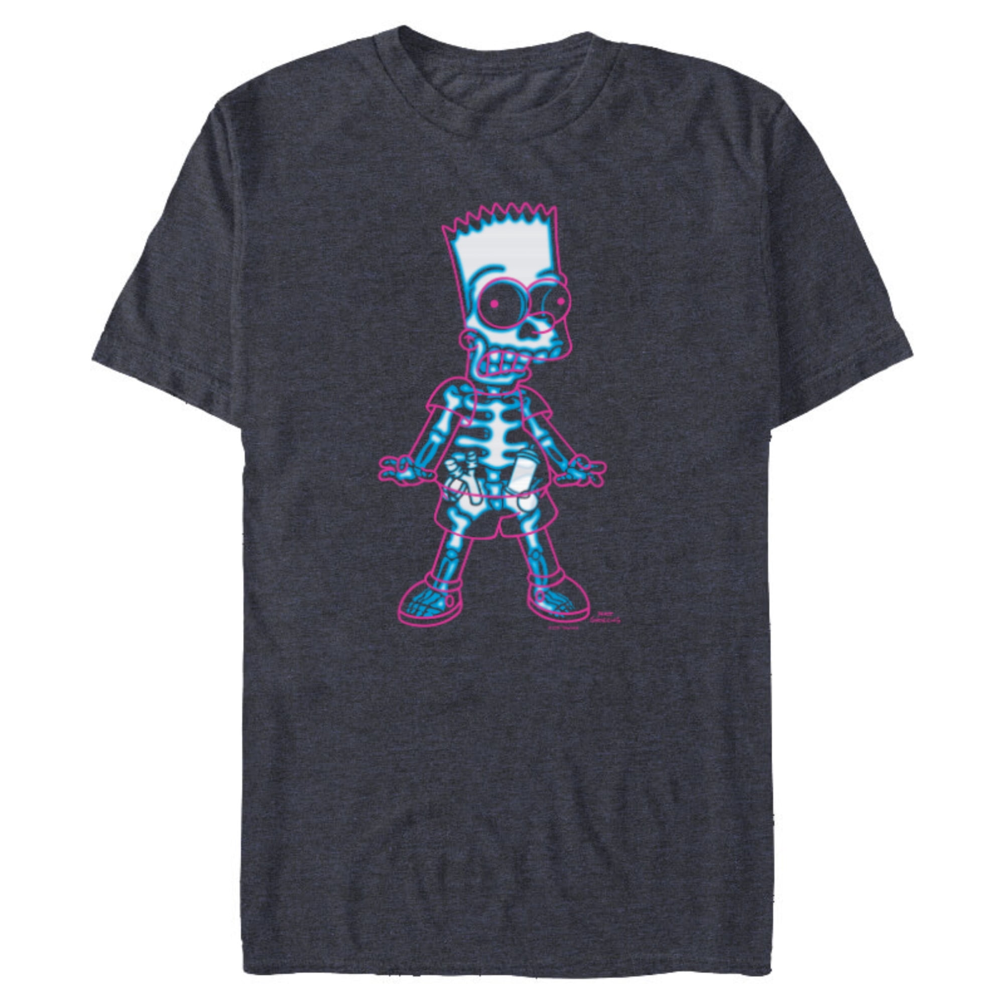 The Simpsons Bart Simpson Way in Trouble X-Ray - Short Sleeve Blended T ...
