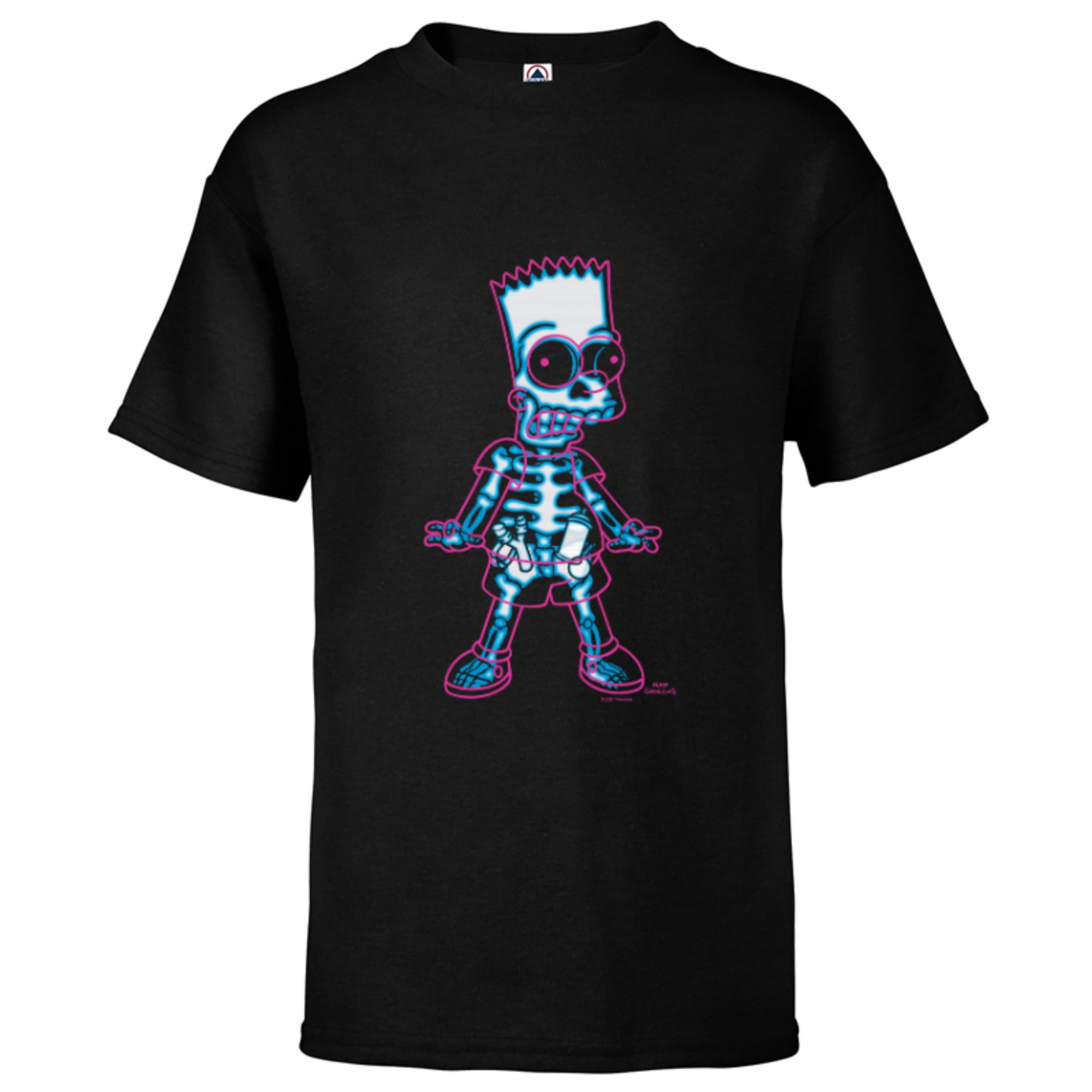 The Simpsons Bart Simpson Way in Trouble X-Ray - Short Sleeve T-Shirt ...