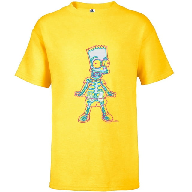 The Simpsons Bart Simpson Way in Trouble X-Ray - Short Sleeve T-Shirt ...