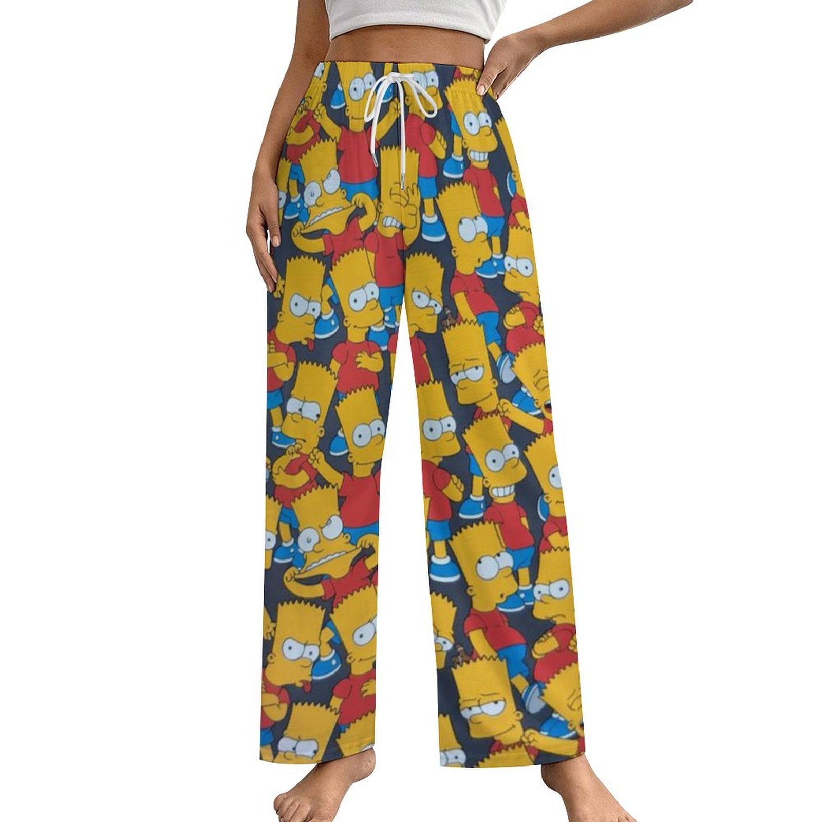 The Simpsons Bart Women's Pajama Pants Novelty Daily Cozy Lounge Sleep ...