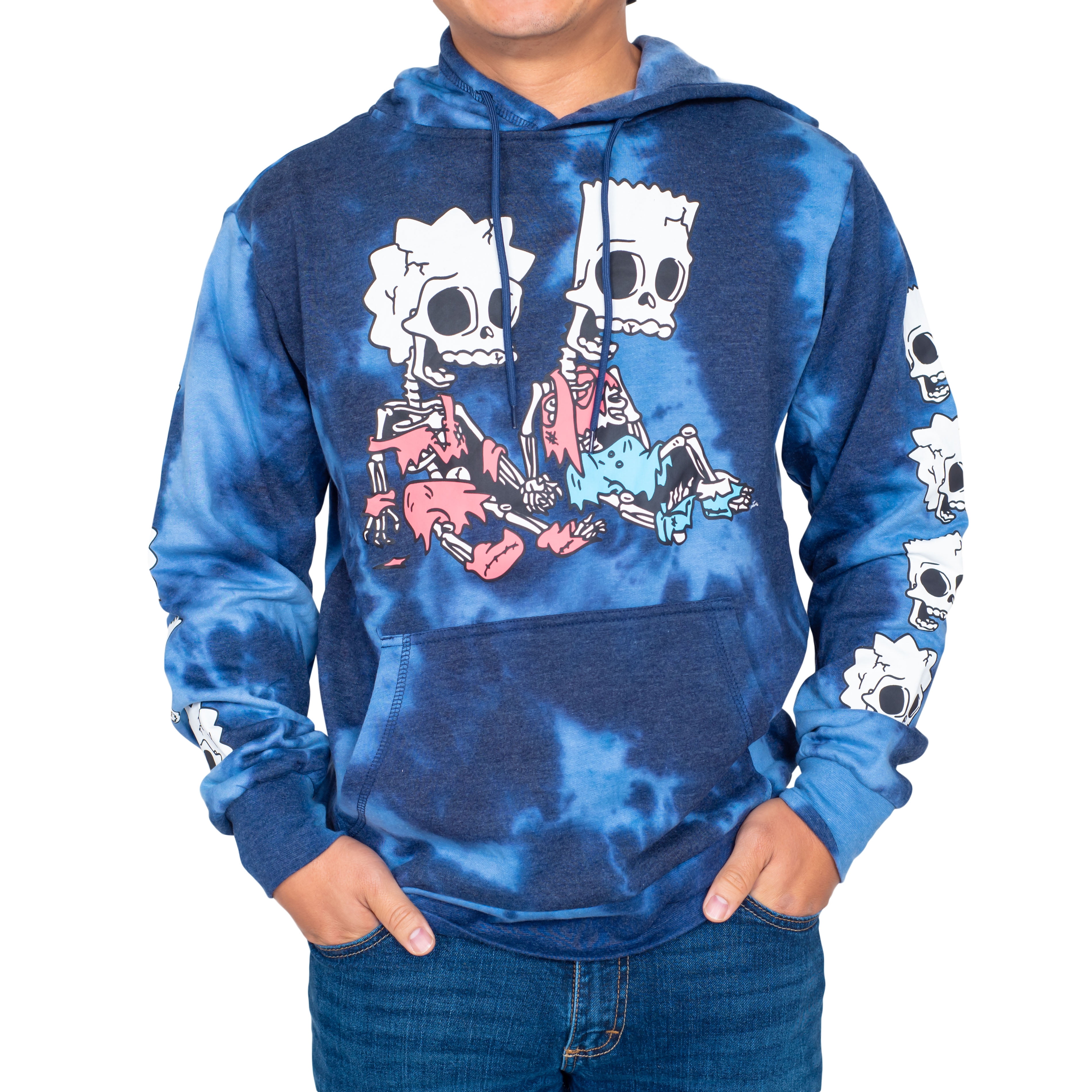 The Simpsons Bart and Maggie Skeleton Hex and the City Pull Over Hoodie ...