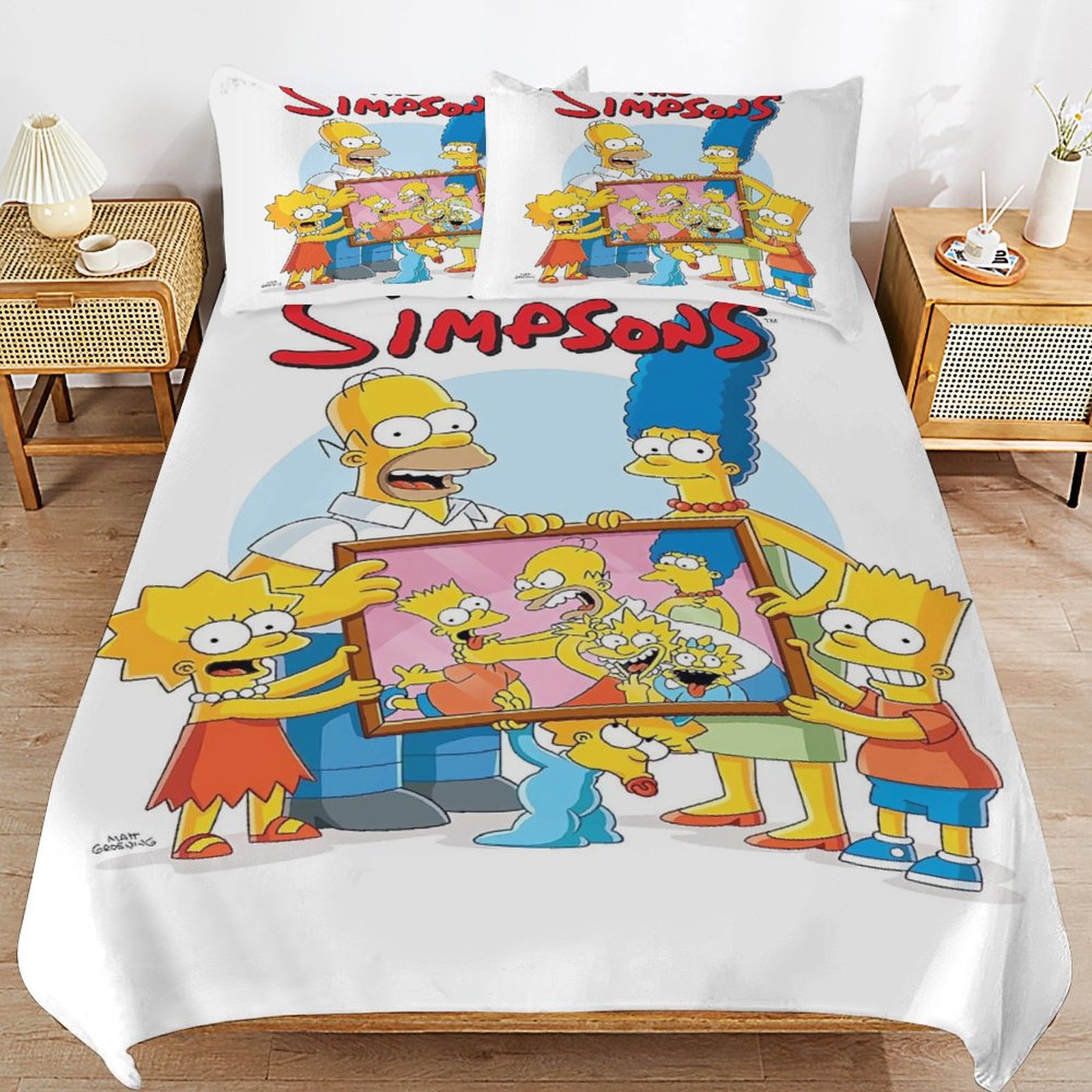 The Simpsons Bed Duvet Cover Microfiber Bedding Sets 3D Printed ...