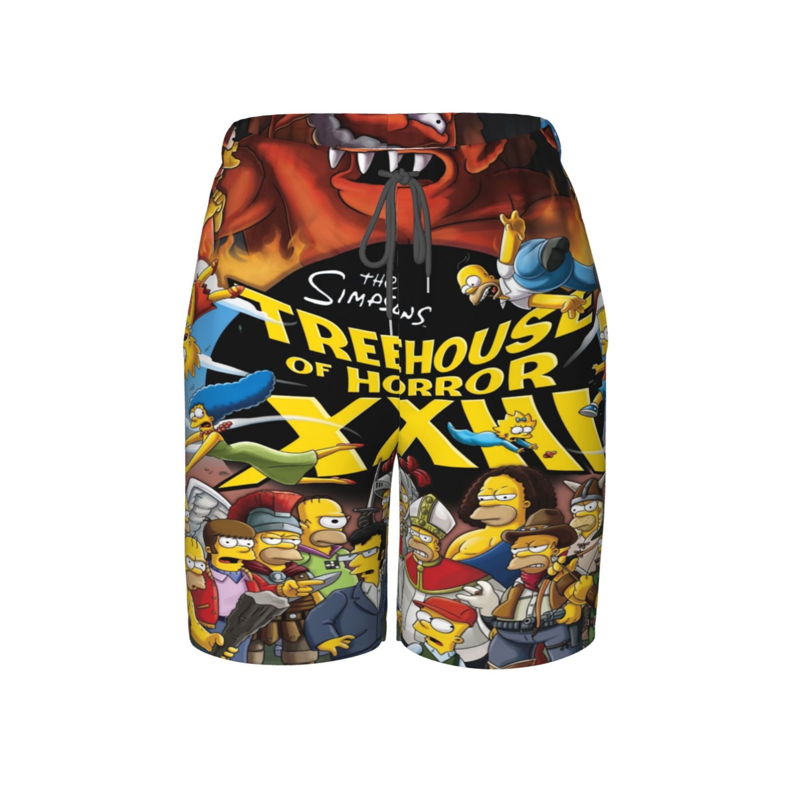 The Simpsons Boy's Swim Trunks Quick Dry Board Shorts Kids Beach Swim ...